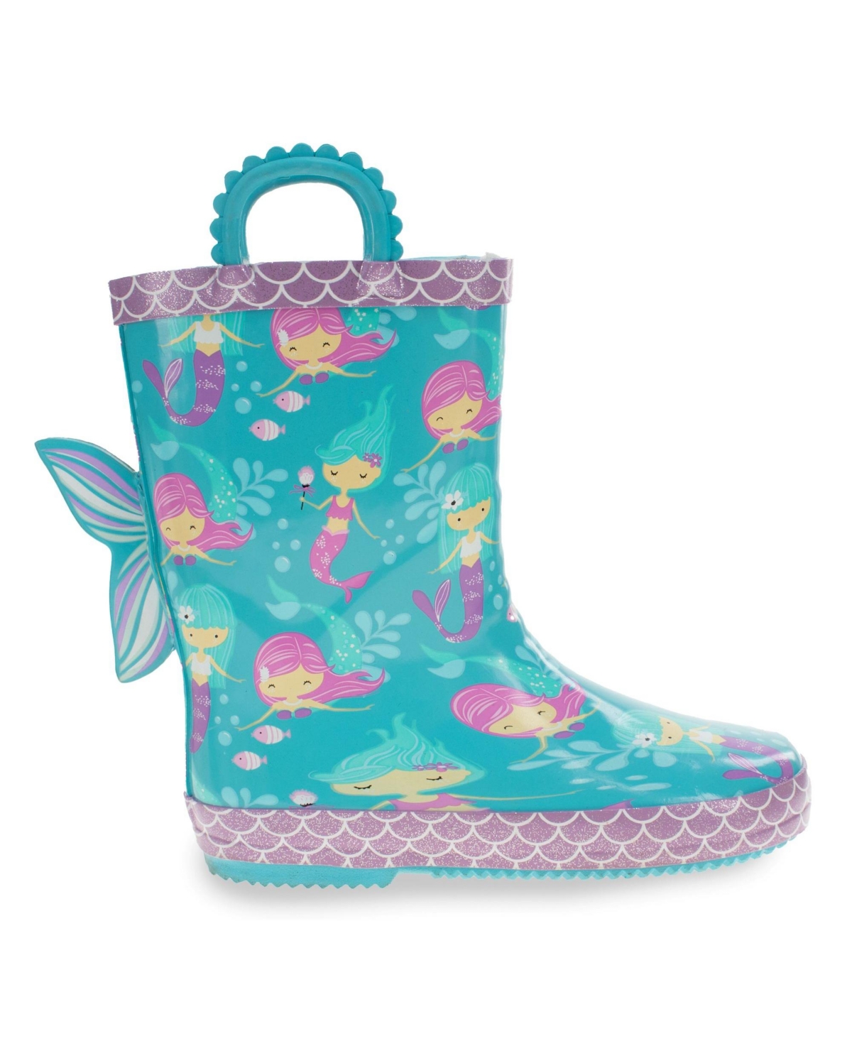Click here for Western Chief Girls Mermaid Tales Rain Boot - Aqua prices