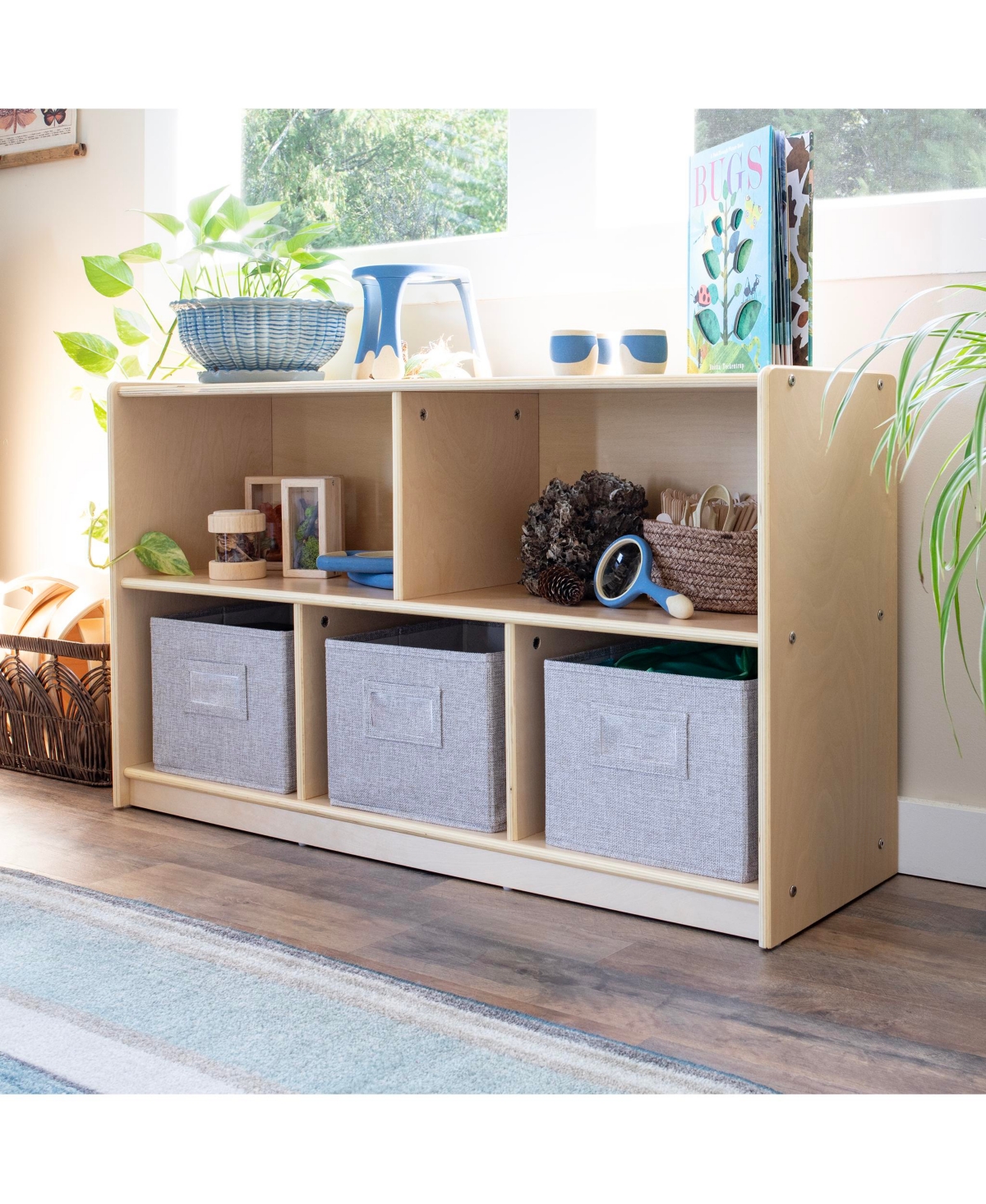 Click here for Guidecraft EdQ 2-Shelf 5-Compartment Storage 24&#x... prices