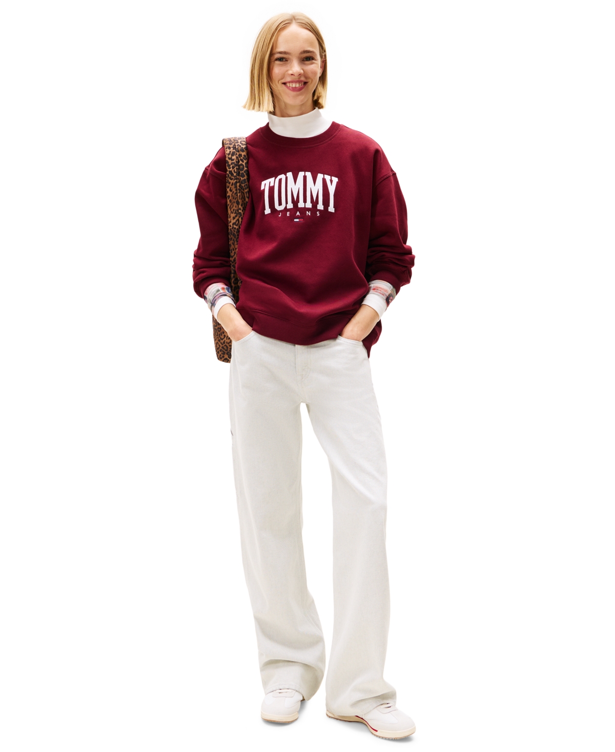 Click here for Tommy Jeans Womens Collegiate Crewneck Logo Sweats... prices