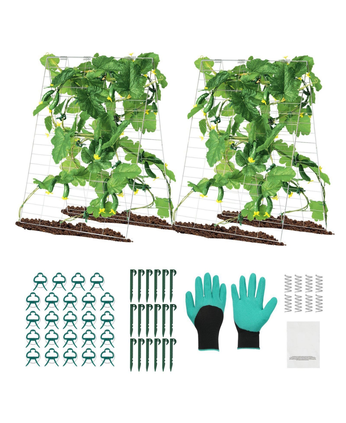 Click here for Slickblue Foldable A-Frame Metal Garden Trellis fo... prices