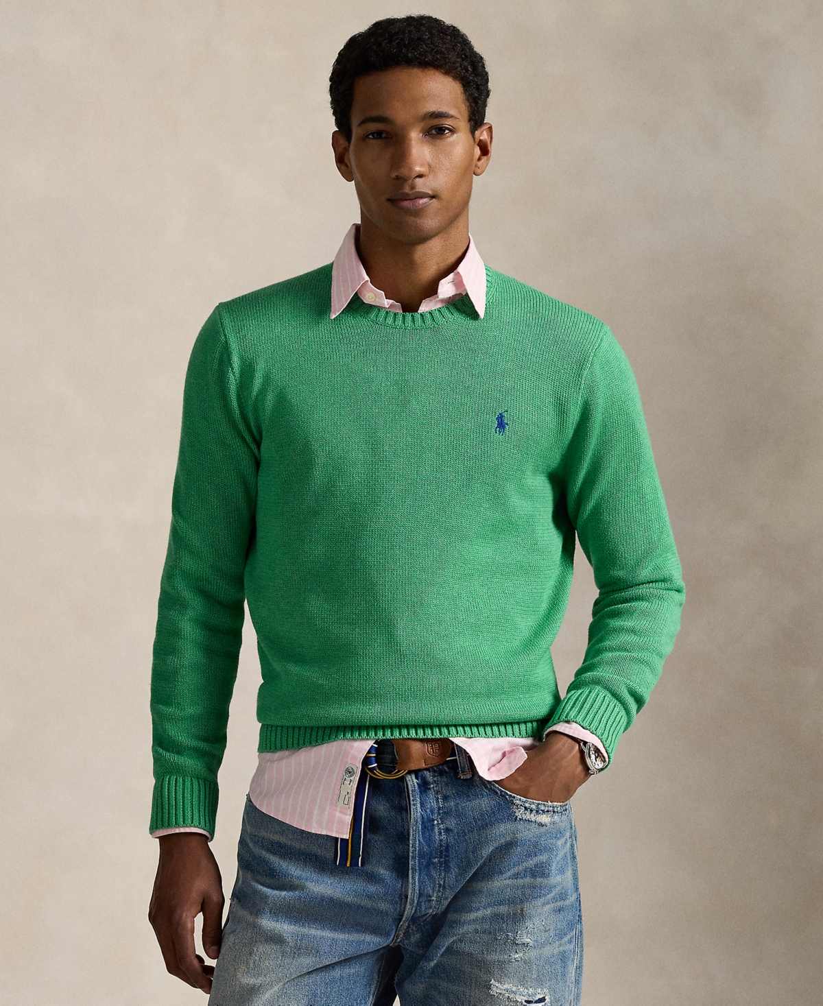Click here for Polo Ralph Lauren Mens Cotton Crewneck Sweater - P... prices