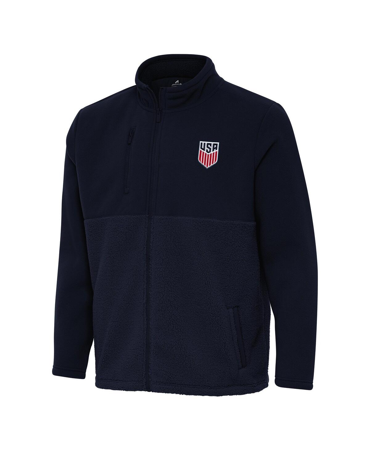 Click here for Antigua Mens Navy Usmnt Daily Fused Full-Zip Jacke... prices