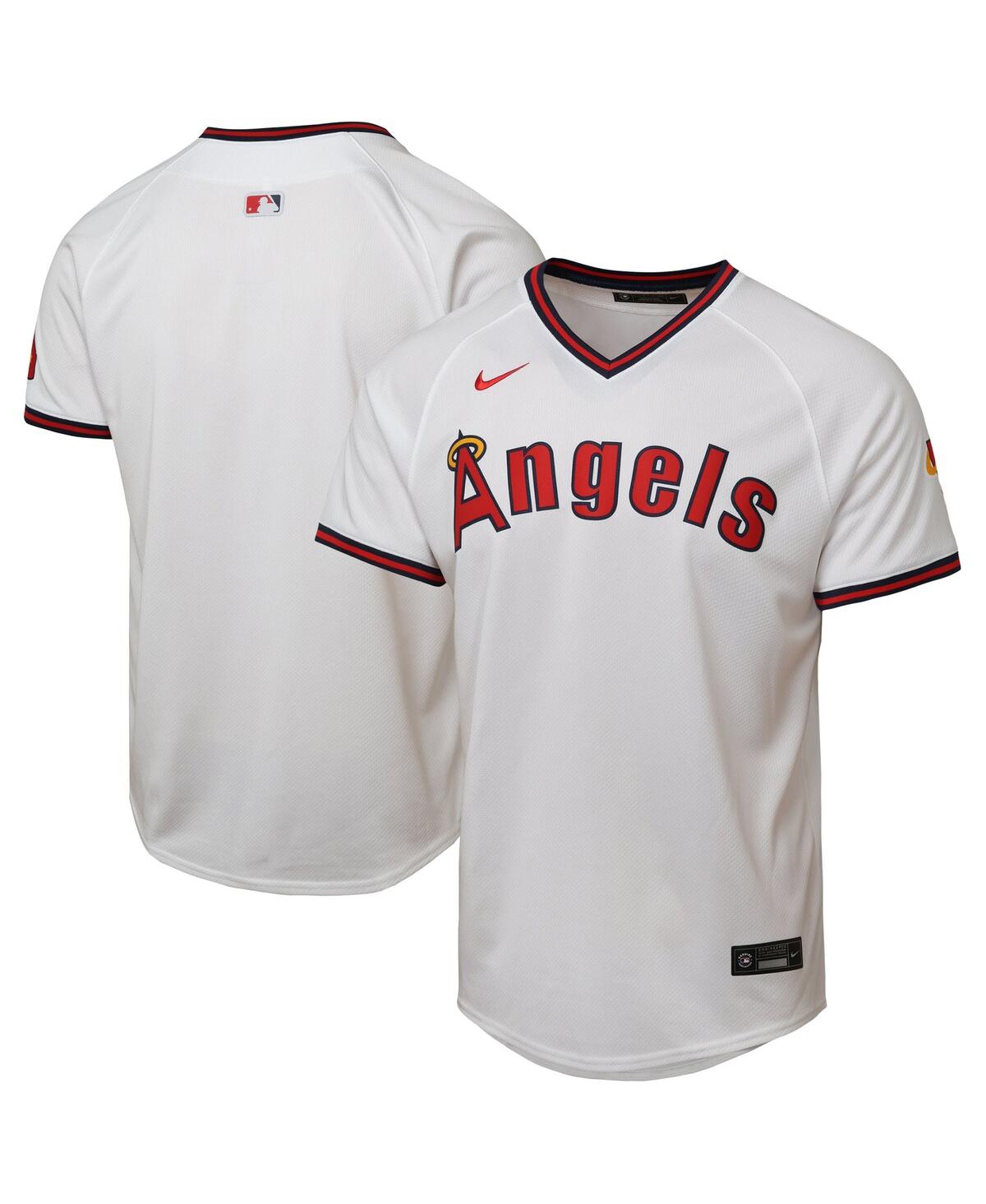 Click here for Nike Big Boys and Girls White Los Angeles Angels A... prices