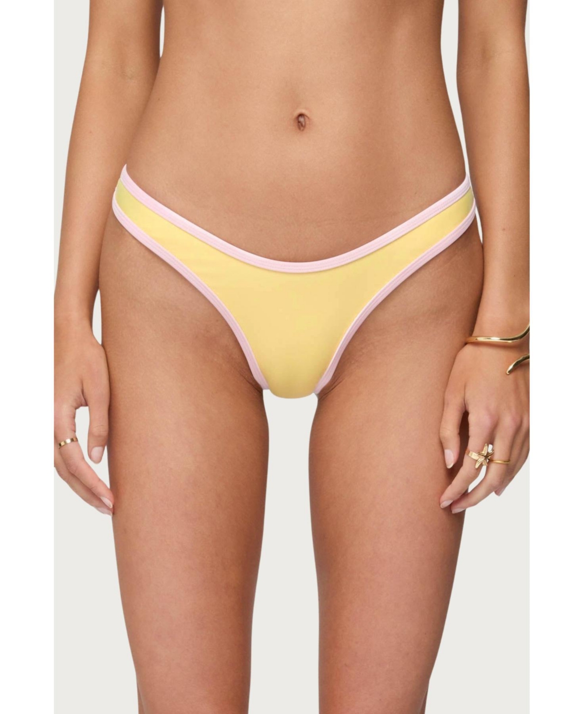 Click here for Edikted Womens Dina Contrast Bikini Bottom - Yello... prices