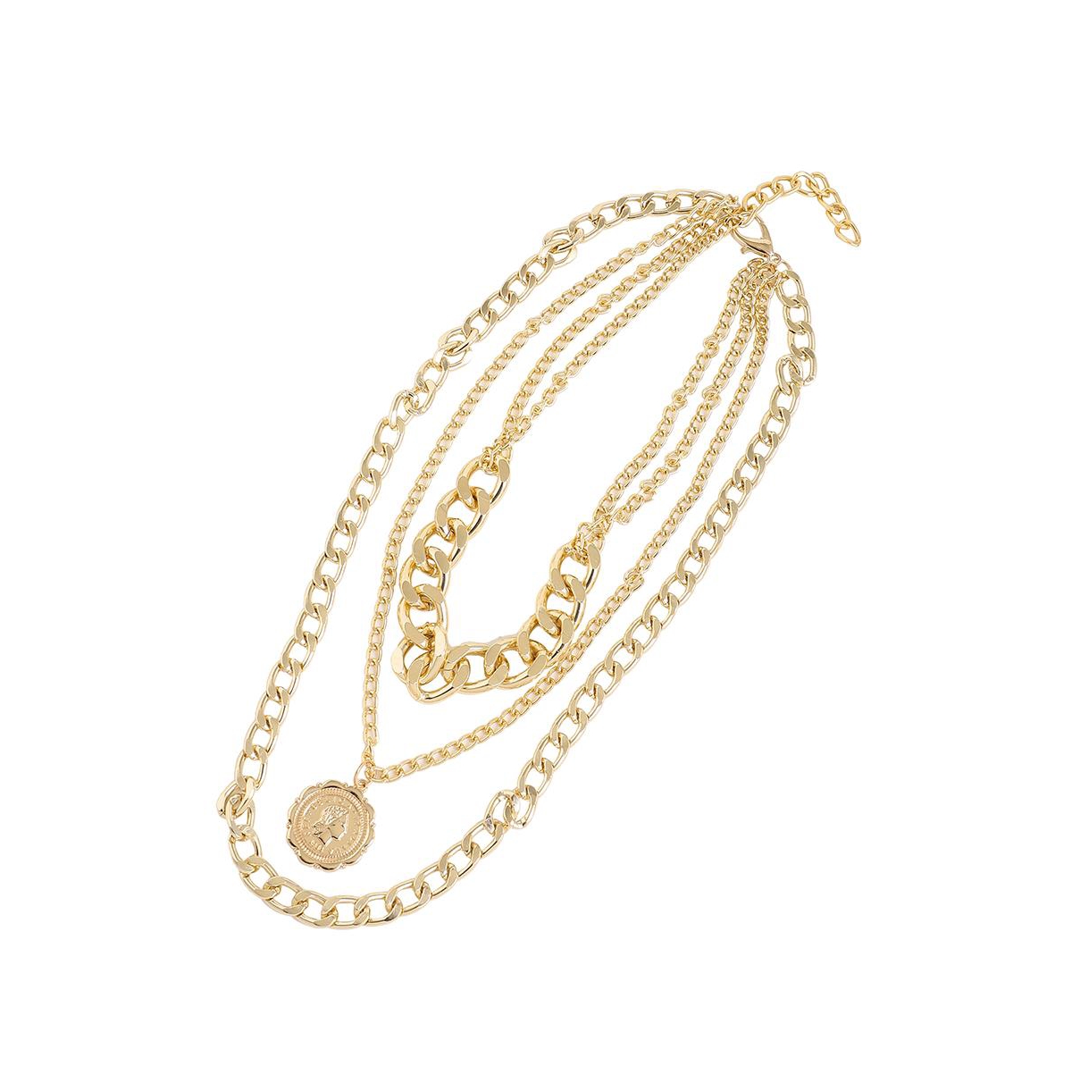 Click here for Sohi Womens Coin Multi-Layer Necklace - Gold prices