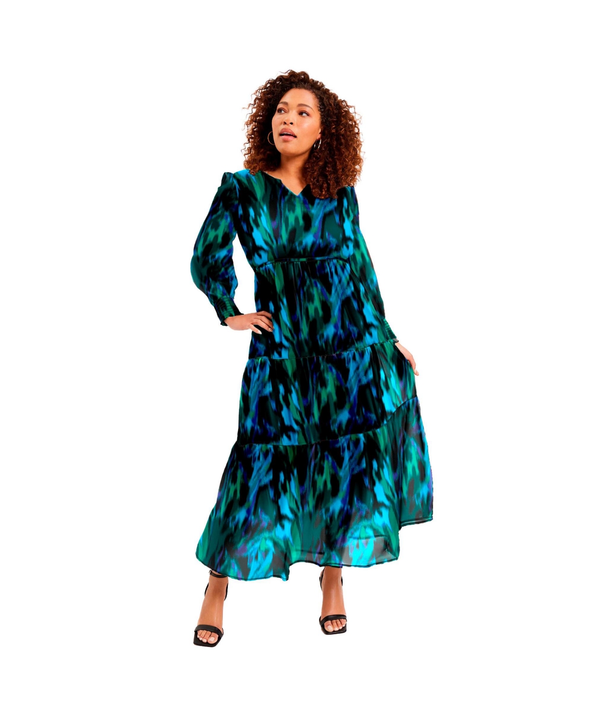 Click here for June + Vie Womens June + Vie Tiered Maxi Dress - E... prices