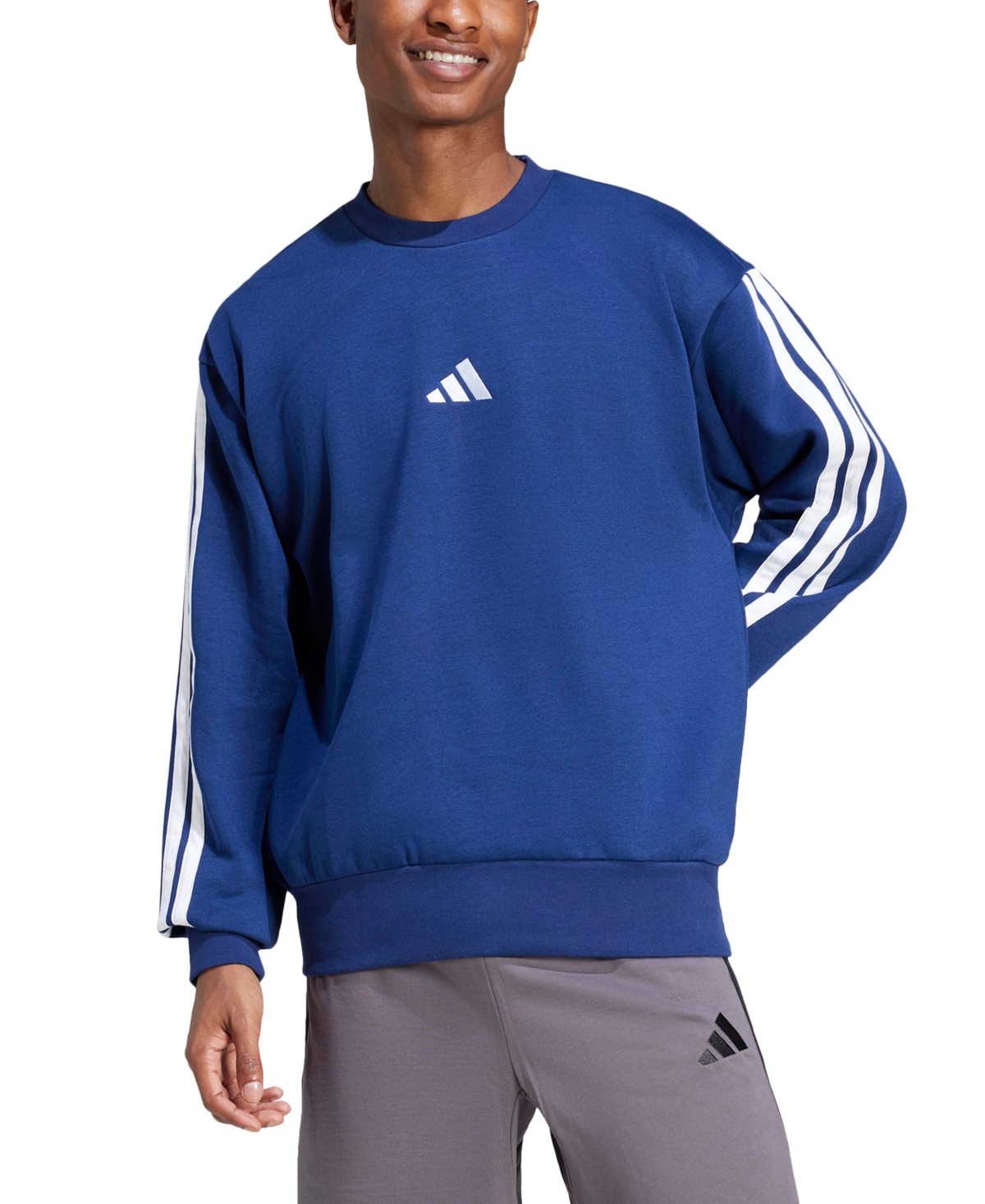 Click here for adidas Mens Essentials 3-Stripes Fleece Sweatshirt... prices