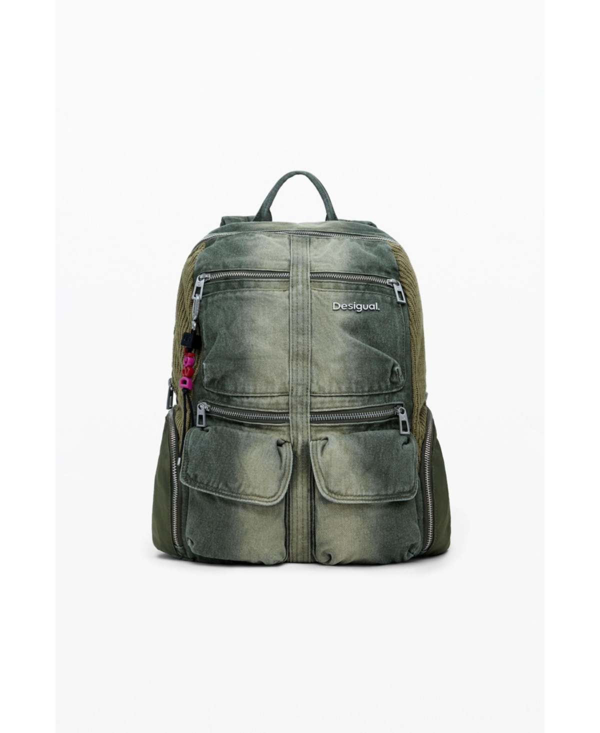 Click here for Desigual Womens Large combined denim backpack - Li... prices