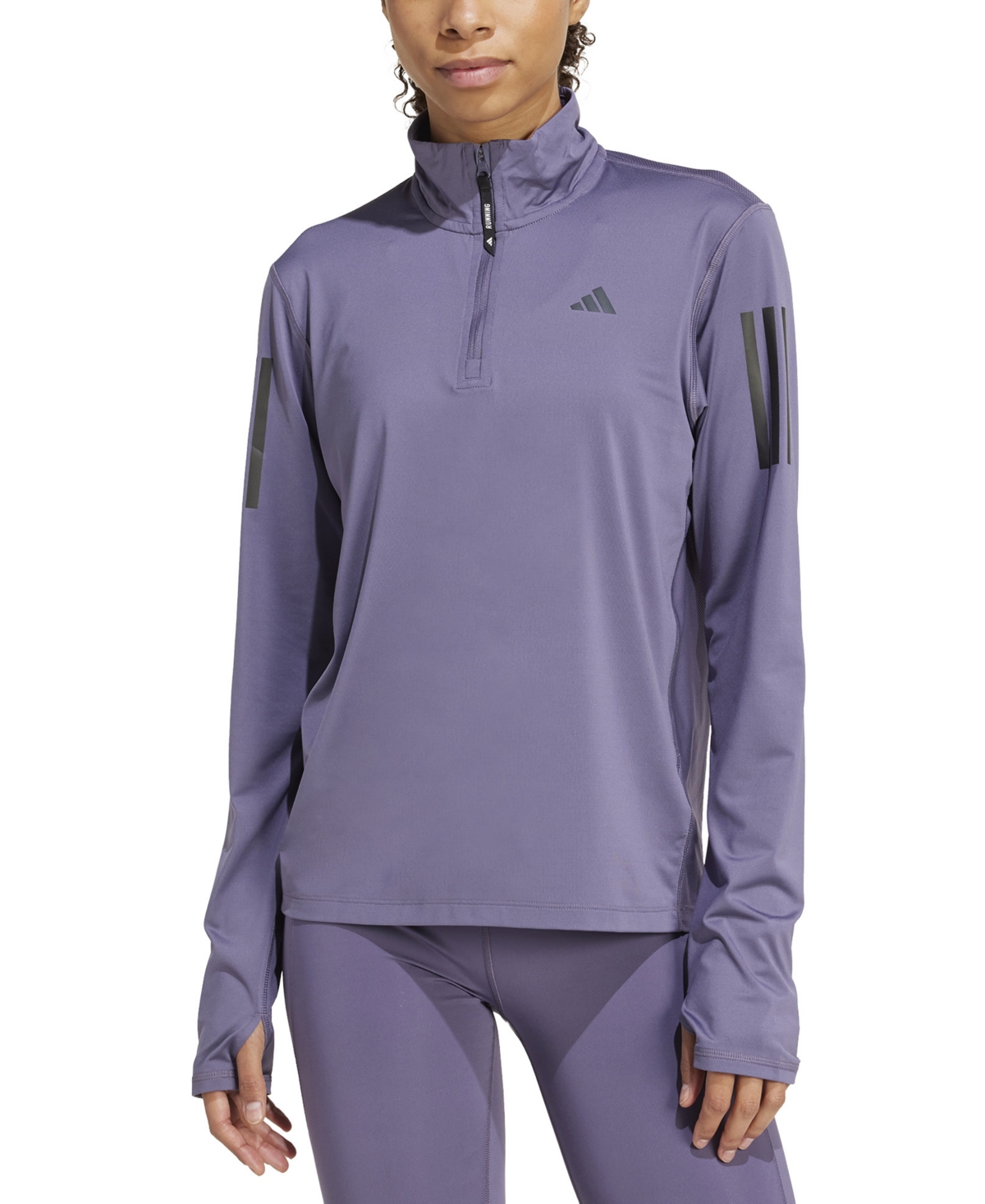 Click here for adidas Womens Own The Run Half-Zip Sweatshirt - Pr... prices