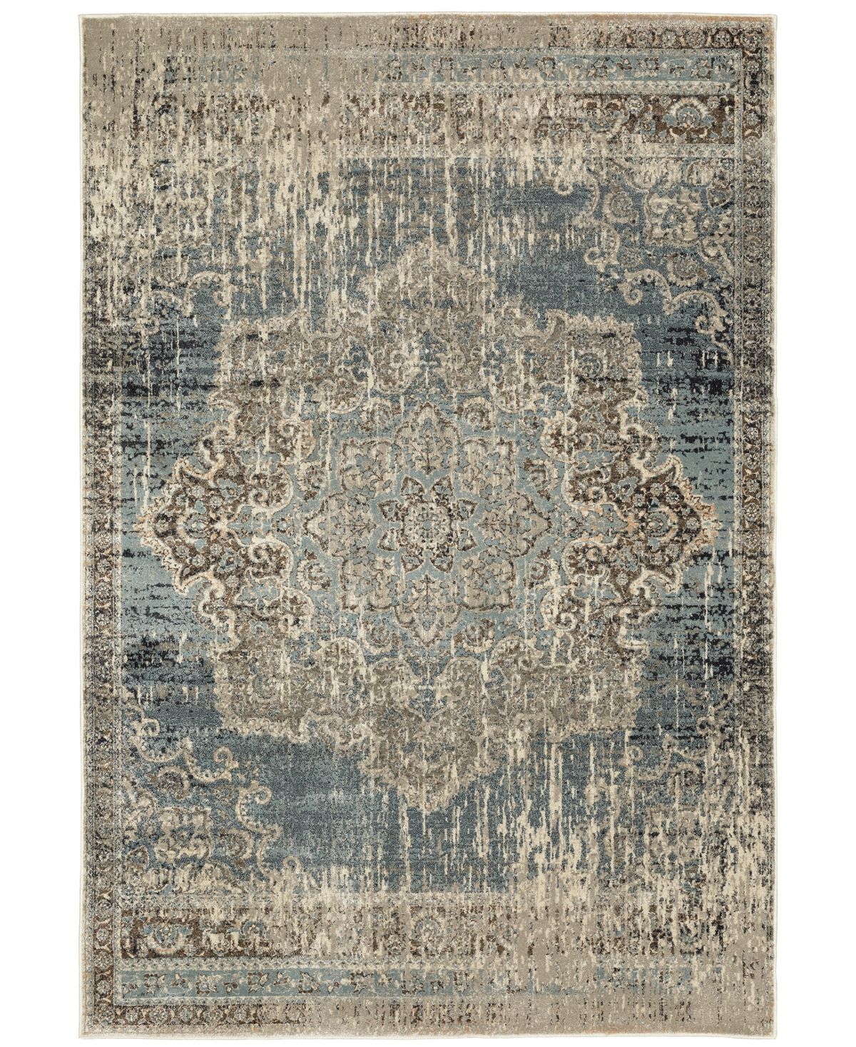 Click here for Oriental Weavers Raleigh 6649H 53x76 Area Rug - Bl... prices