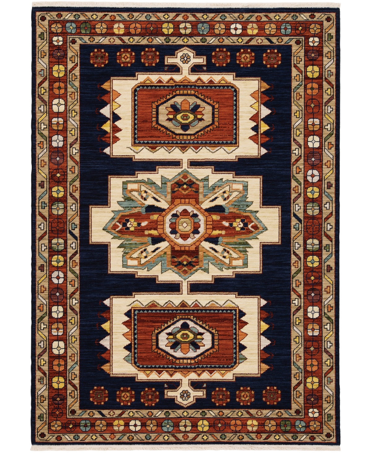 Click here for Oriental Weavers Lilihan 090B6 67x96 Area Rug - Bl... prices