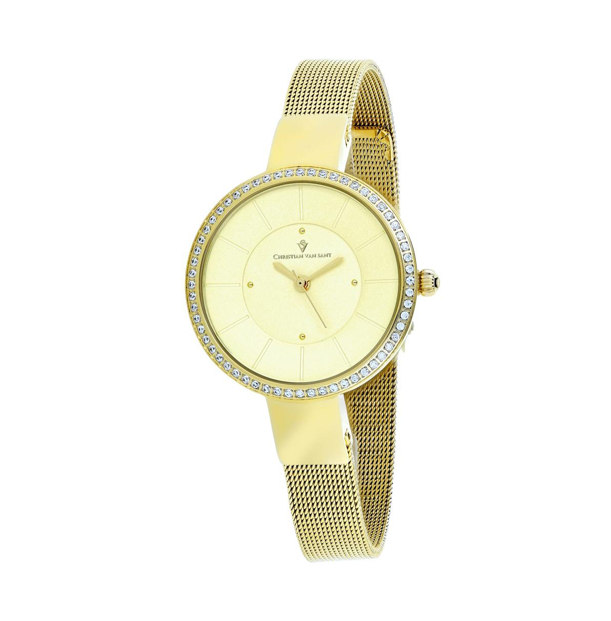 Click here for Christian Van Sant Womens Reign Gold tone Dial Wat... prices