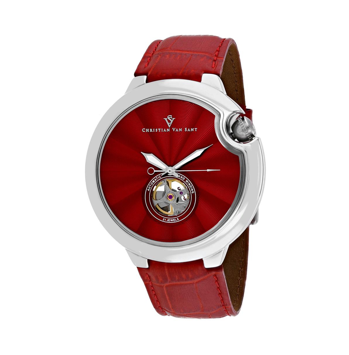 Click here for Christian Van Sant Mens Cyclone Automatic Red Dial... prices