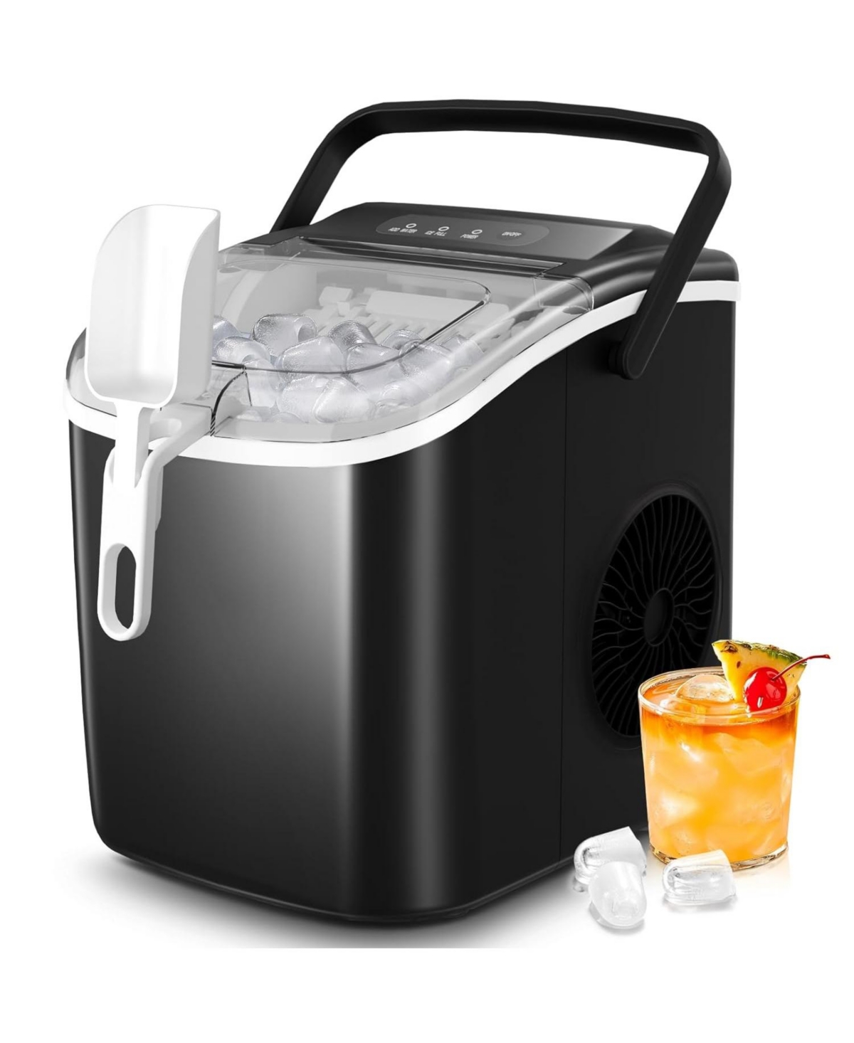 Click here for Cowsar Countertop Ice Maker Machine with Handle 26... prices