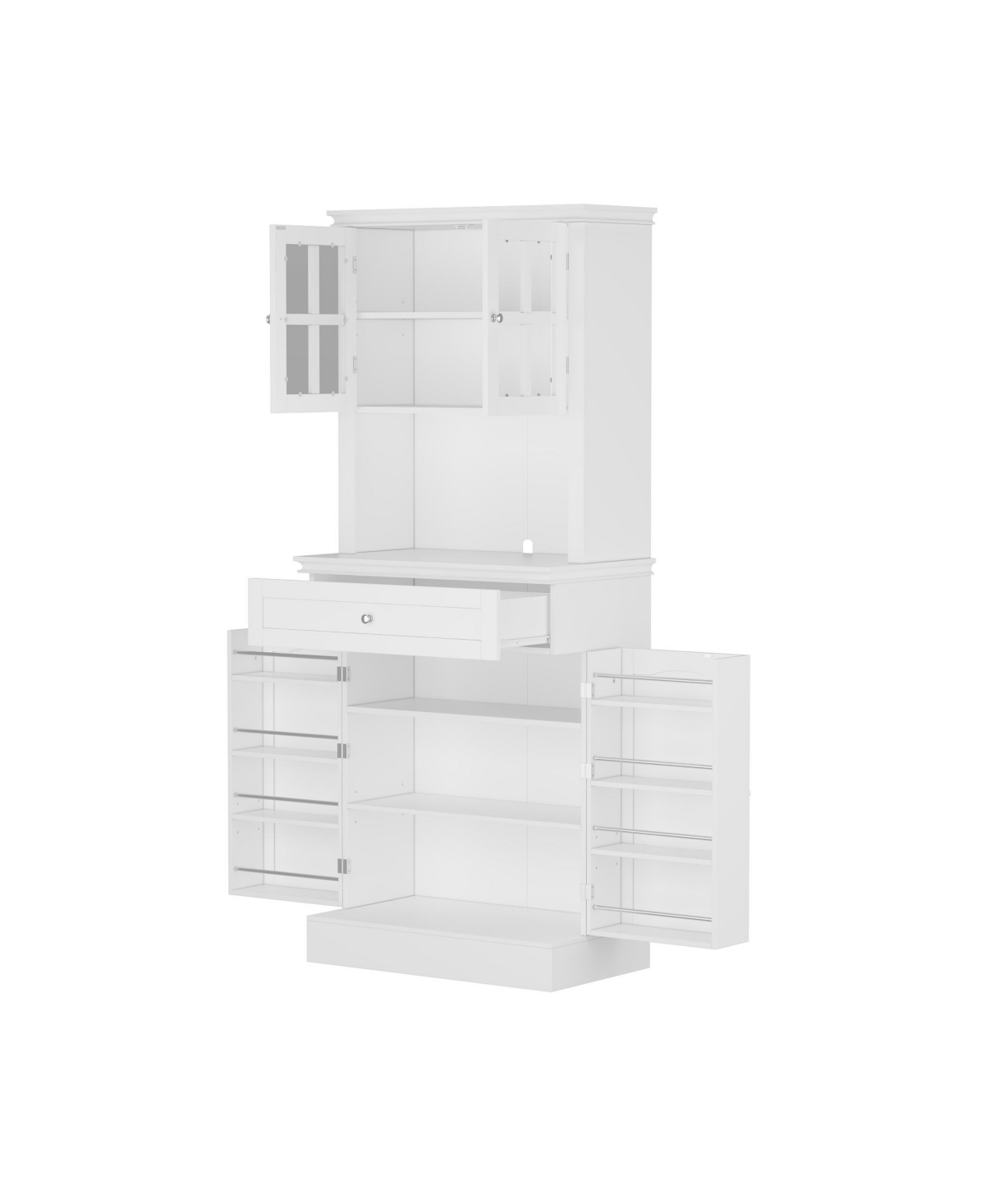 Click here for Homsee White opening and closing storage cabinet... prices