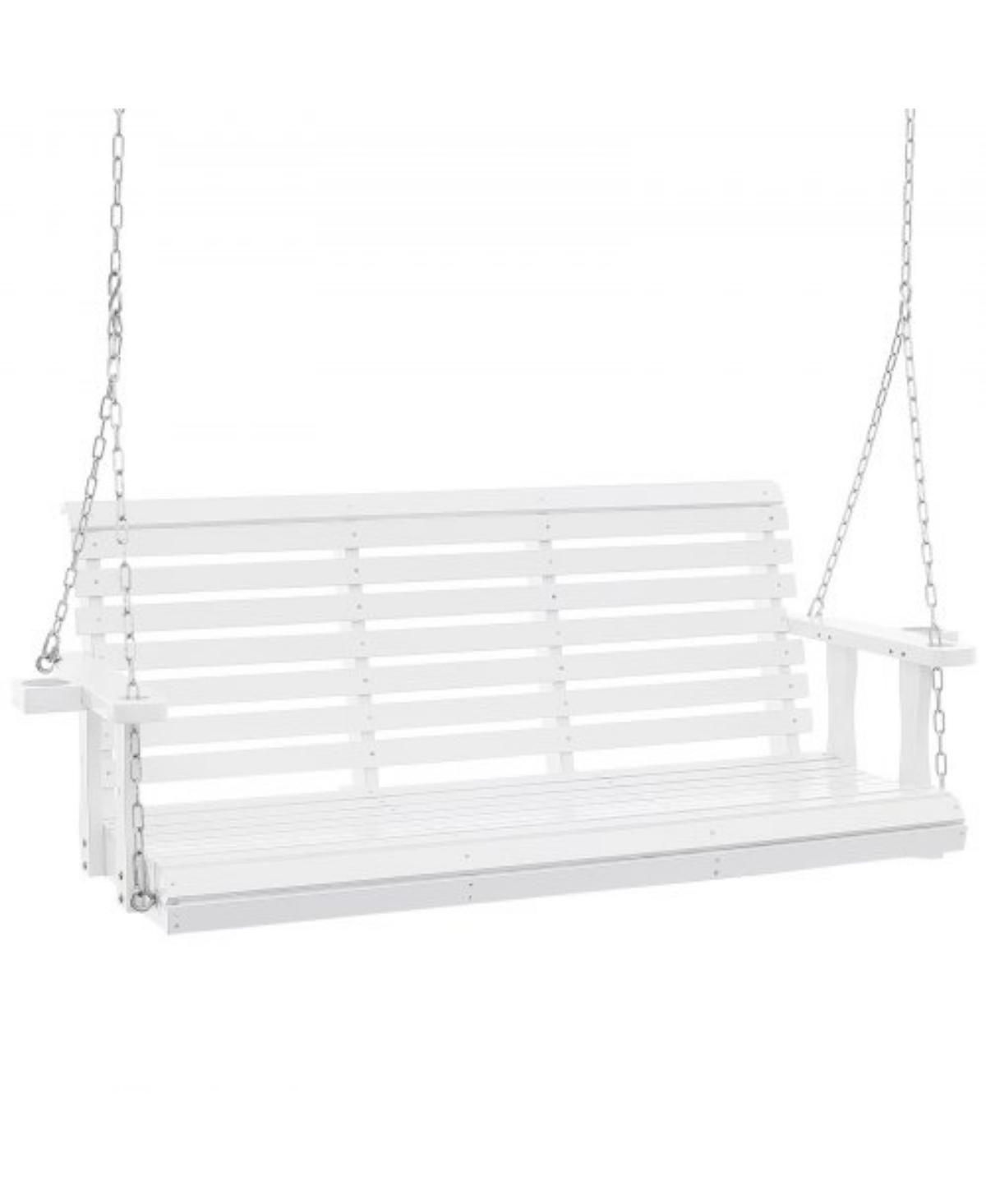 Click here for Slickblue Heavy-Duty Wooden Porch Swing with Hangi... prices
