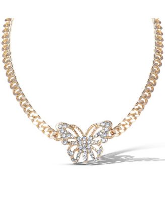 Jessica Simpson Butterfly Pendant Chain Necklace - Macy's