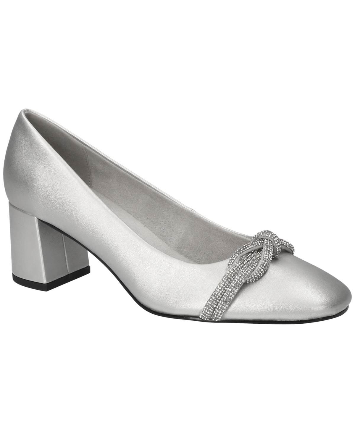 Click here for Bella Vita Womens Marigold Square Toe Pumps - Silv... prices