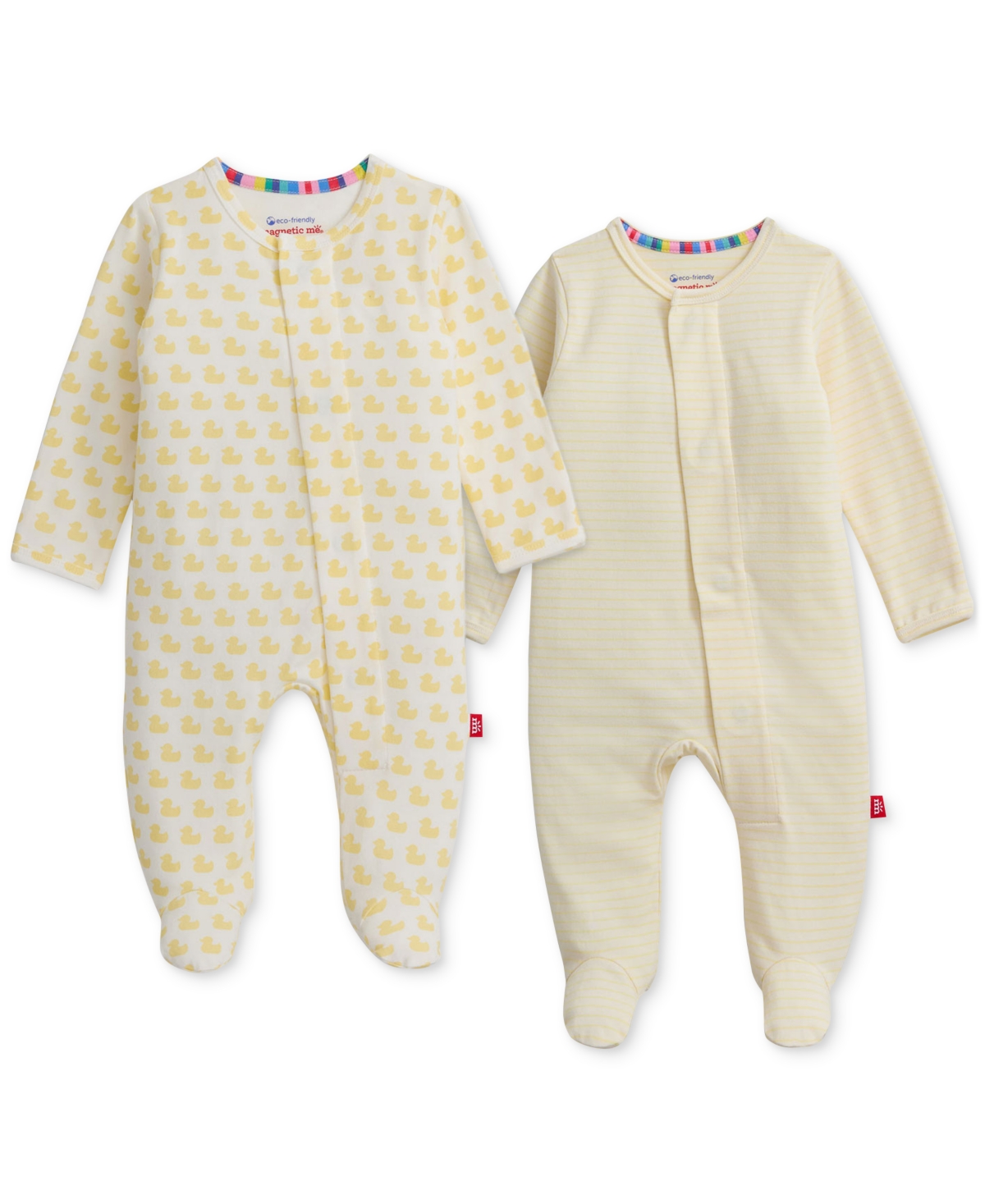 Click here for Magnetic Me Baby Cotton Footed Coveralls  2 Pack -... prices