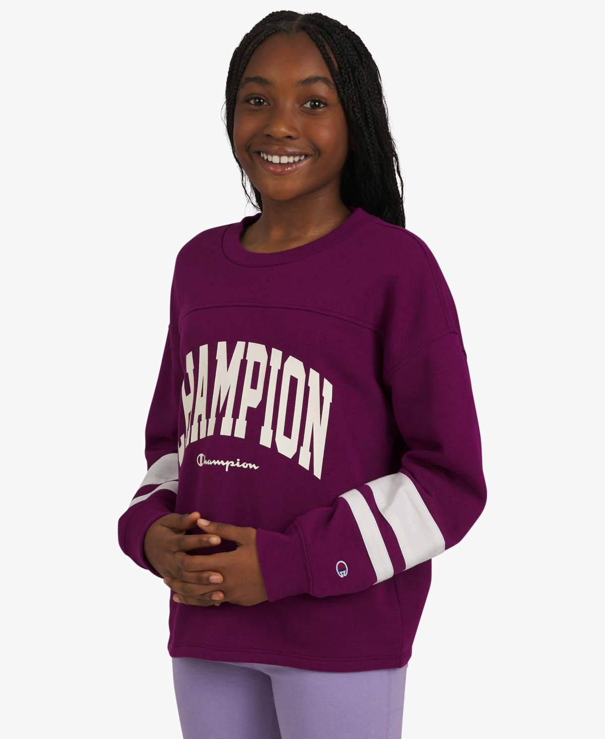 Click here for Champion Big Girls Cotton-Blend Flared Leggings -... prices
