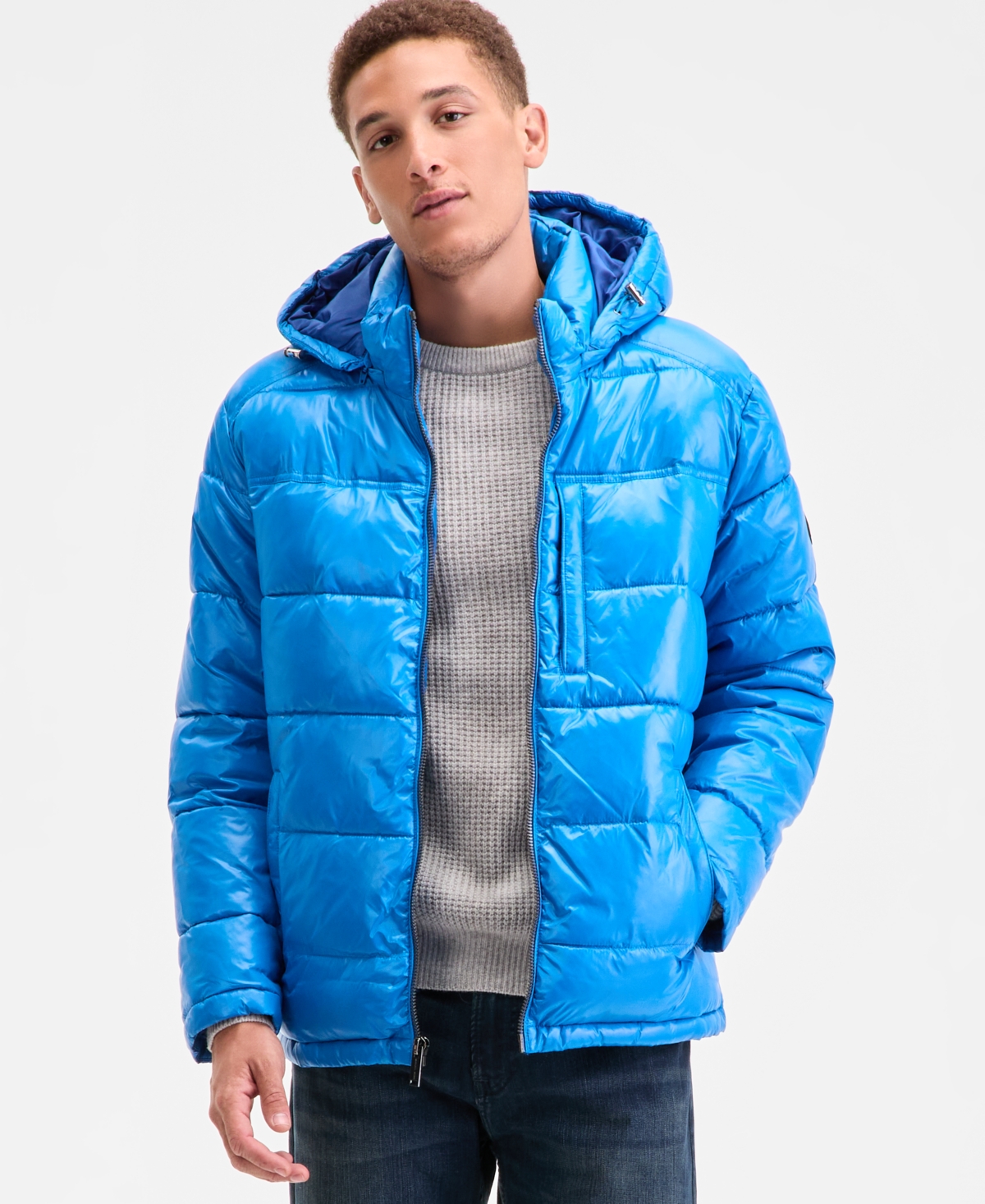 Click here for Michael Kors Mens Puffer Jacket - True Blue prices