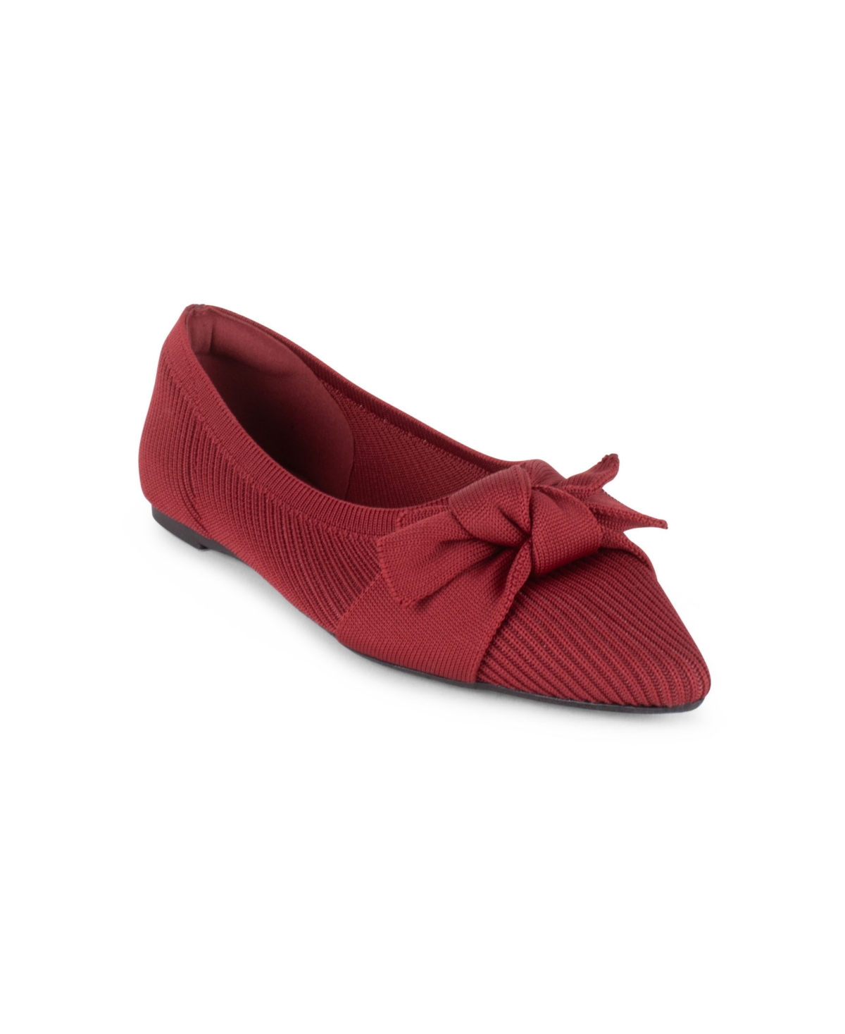 Click here for Tahari Womens Montserrat Knit Slip-On Flats - Burg... prices