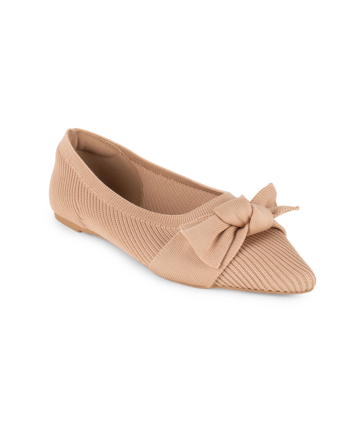 Click here for Tahari Womens Montserrat Knit Slip-On Flats - Natu... prices