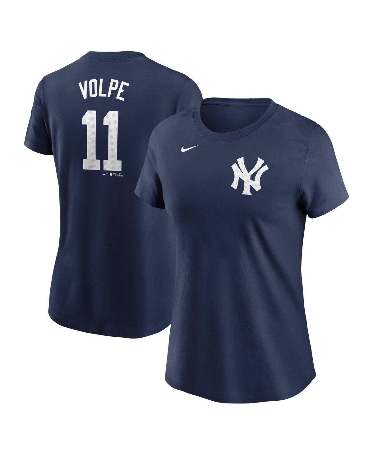 Click here for Nike Womens Anthony Volpe Navy New York Yankees Fu... prices
