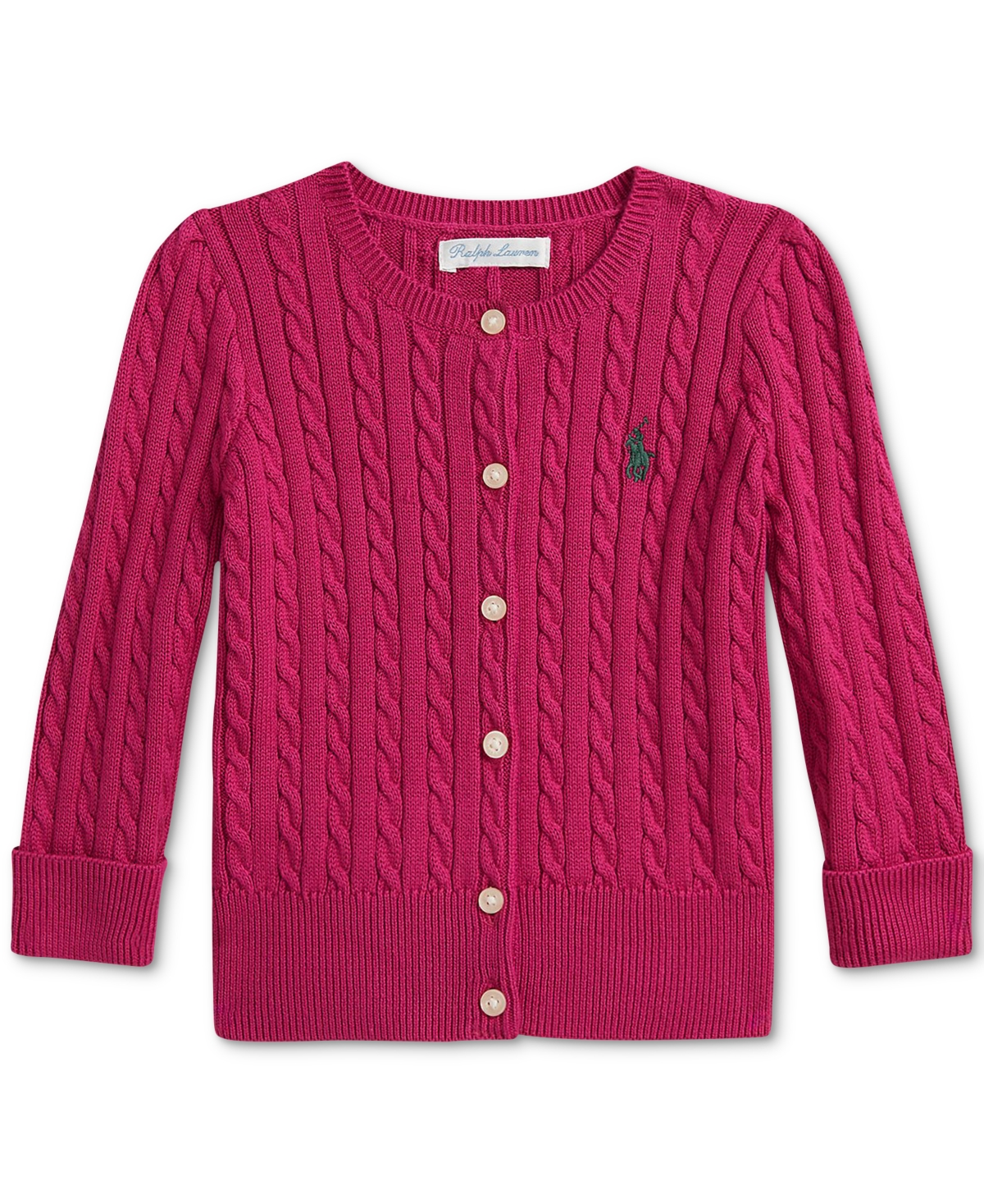 Click here for Polo Ralph Lauren Baby Girls Cable-Knit Cotton Car... prices