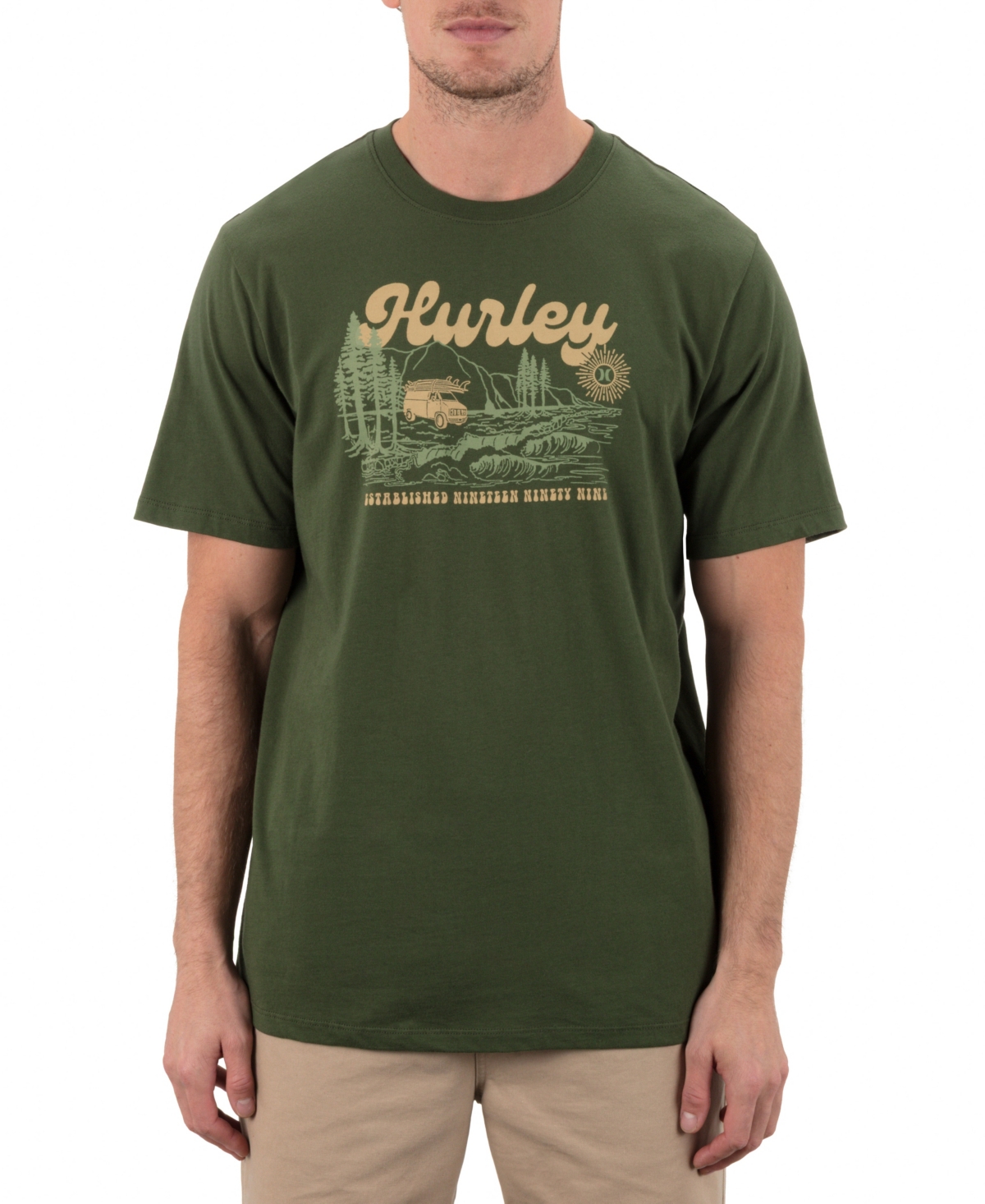 Click here for Hurley Mens Camp Short Sleeve T-Shirt - Charcoal f... prices