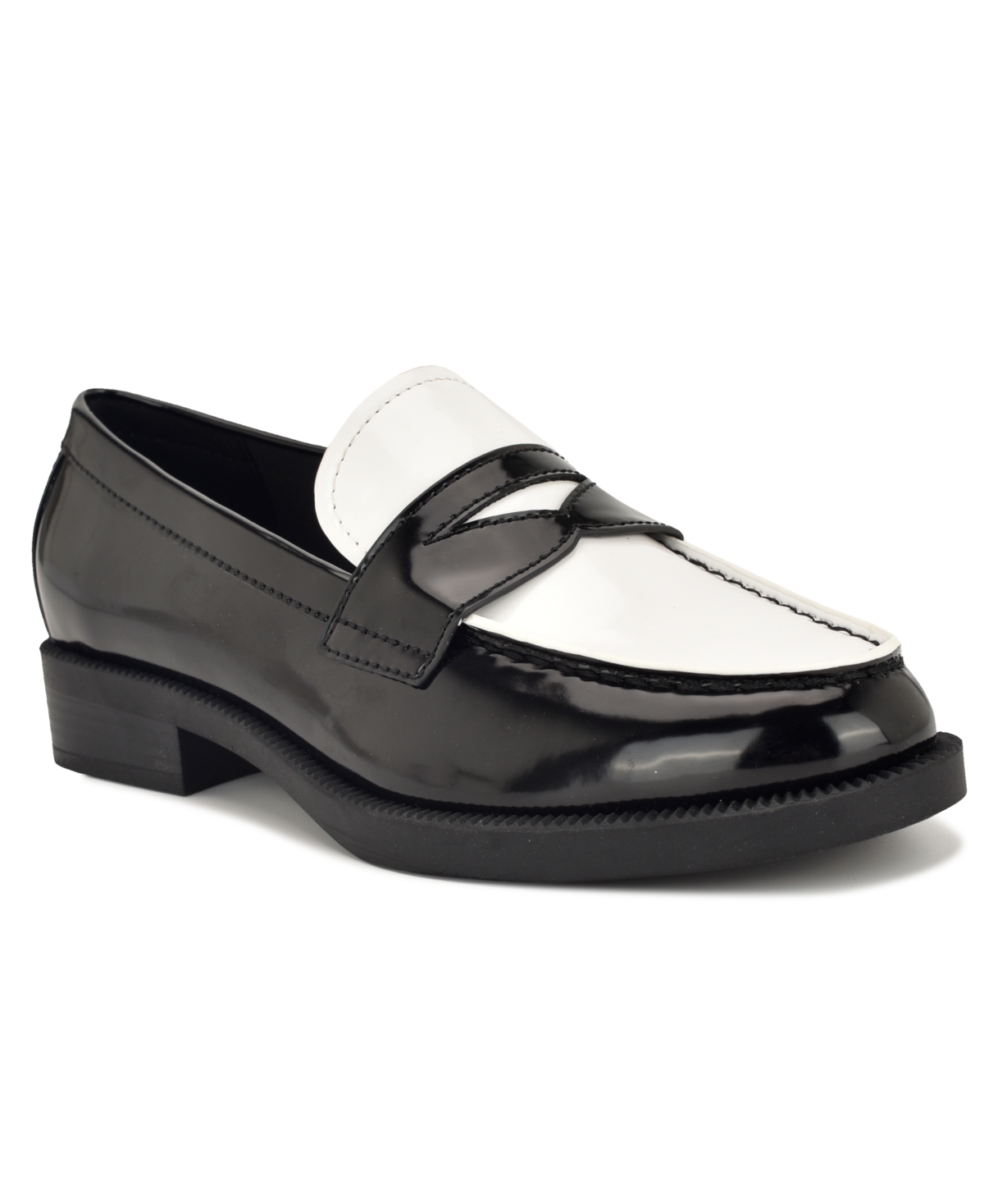Click here for Nine West Womens Berg Slip-On Penny Loafers - Blac... prices