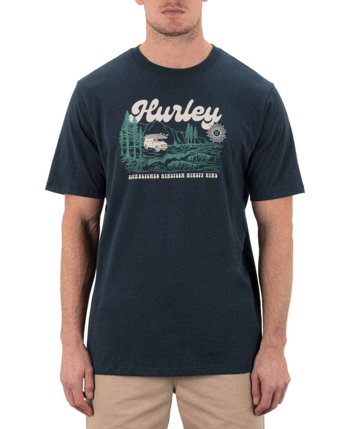 Click here for Hurley Mens Camp Short Sleeve T-Shirt - Armored na... prices