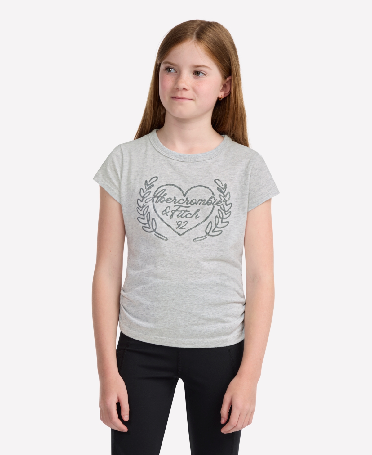 Click here for abercrombie kids Girls Laurel Heart T-Shirt - Ligh... prices