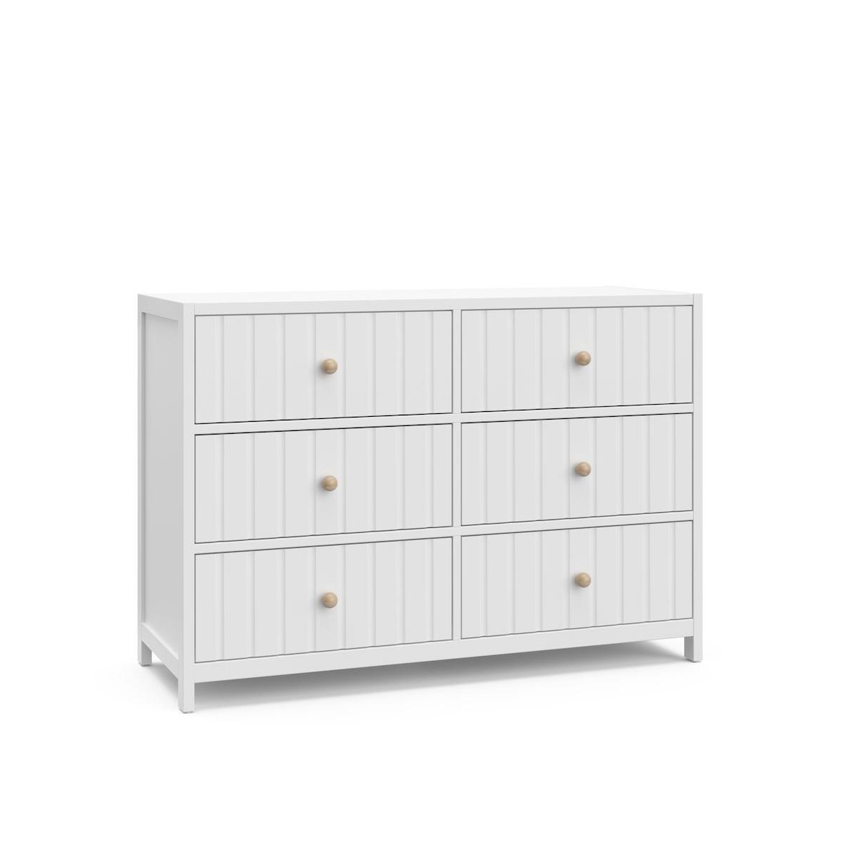 Click here for Graco Teddi 6 Drawer Double Dresser (White) - Whit... prices