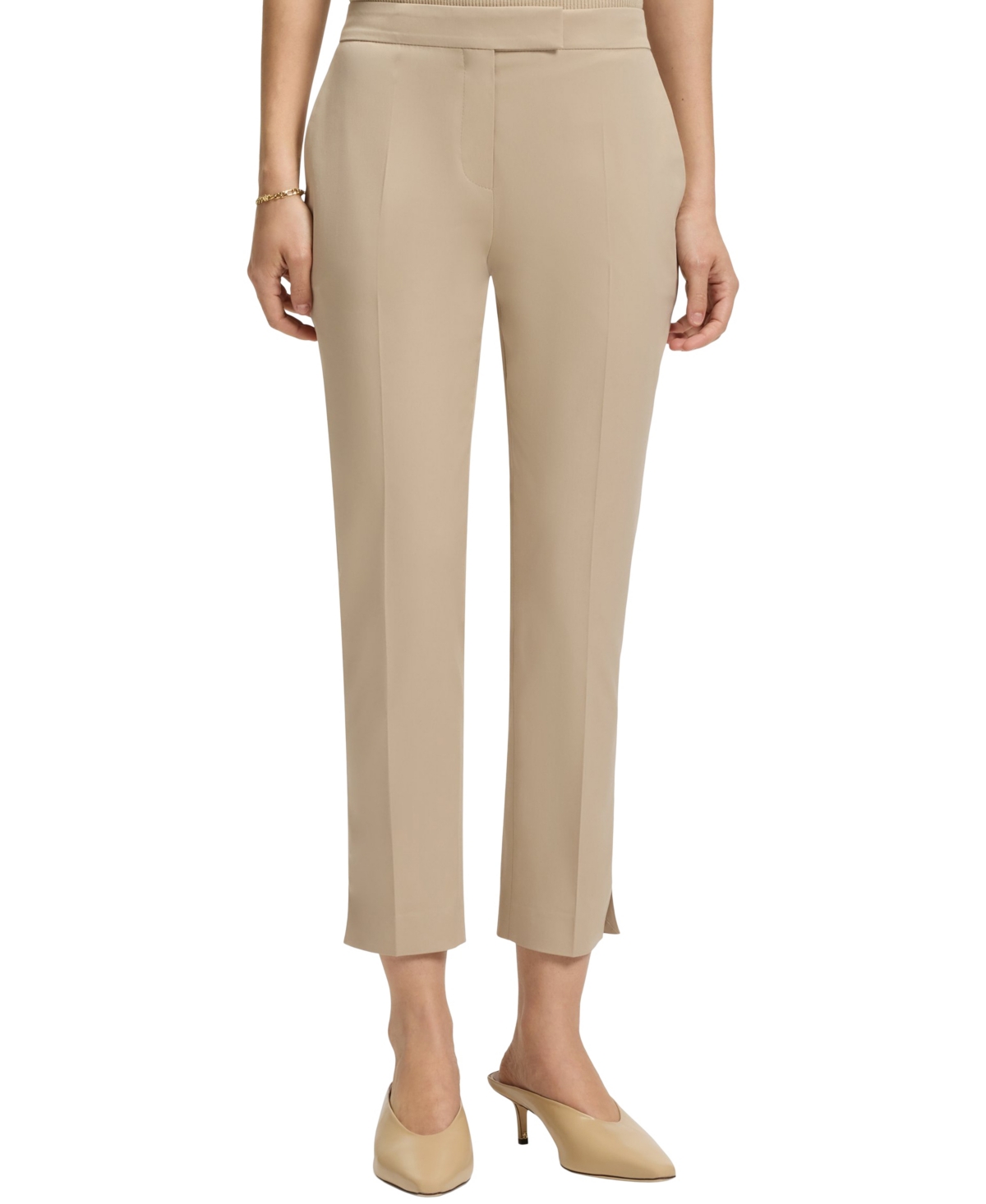 Click here for Boss by Hugo Boss Womens Stretch Cotton Slim-Fit P... prices