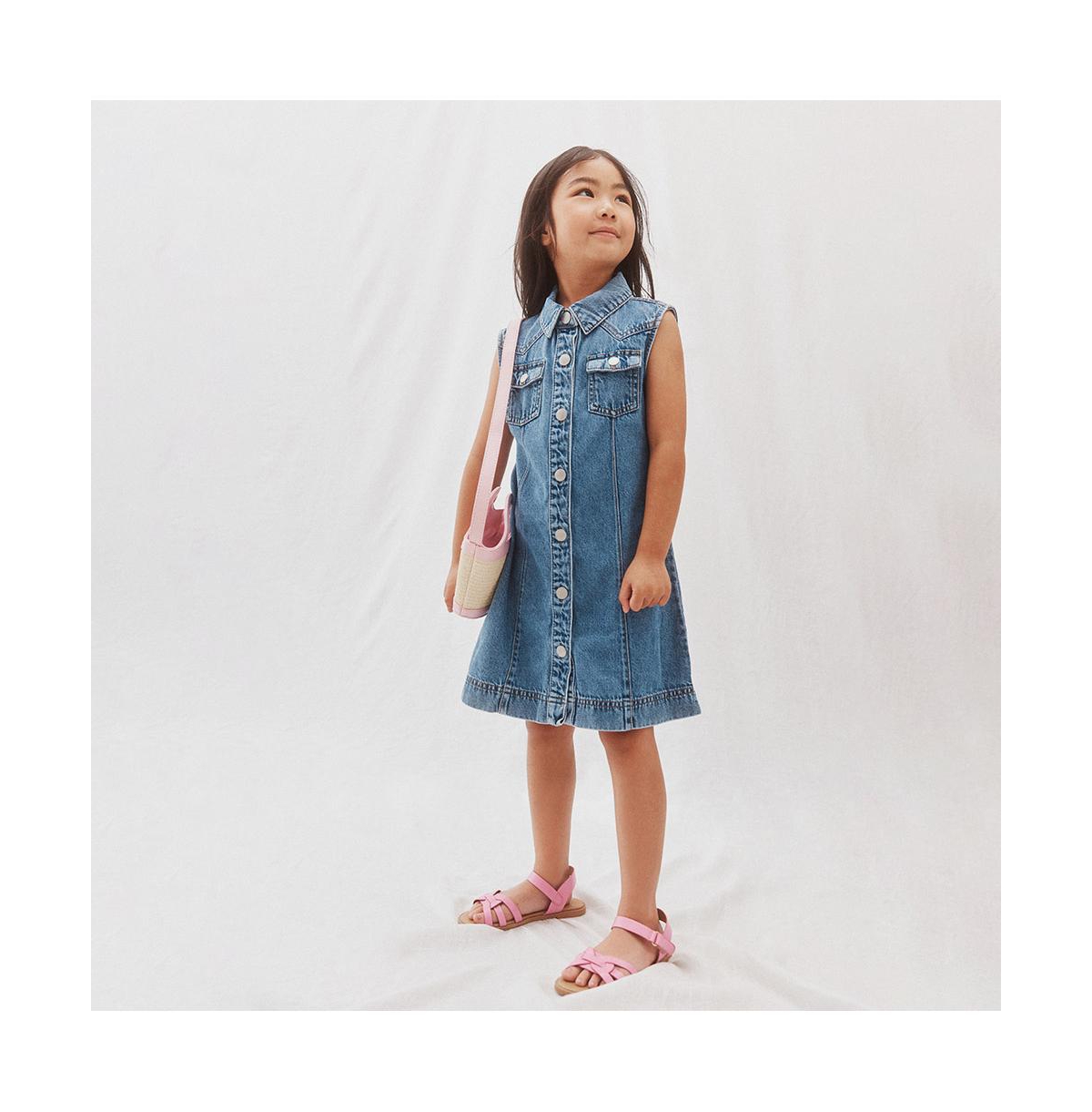 Click here for Cotton On Little Girls Ellen Denim Dress - Weekend... prices