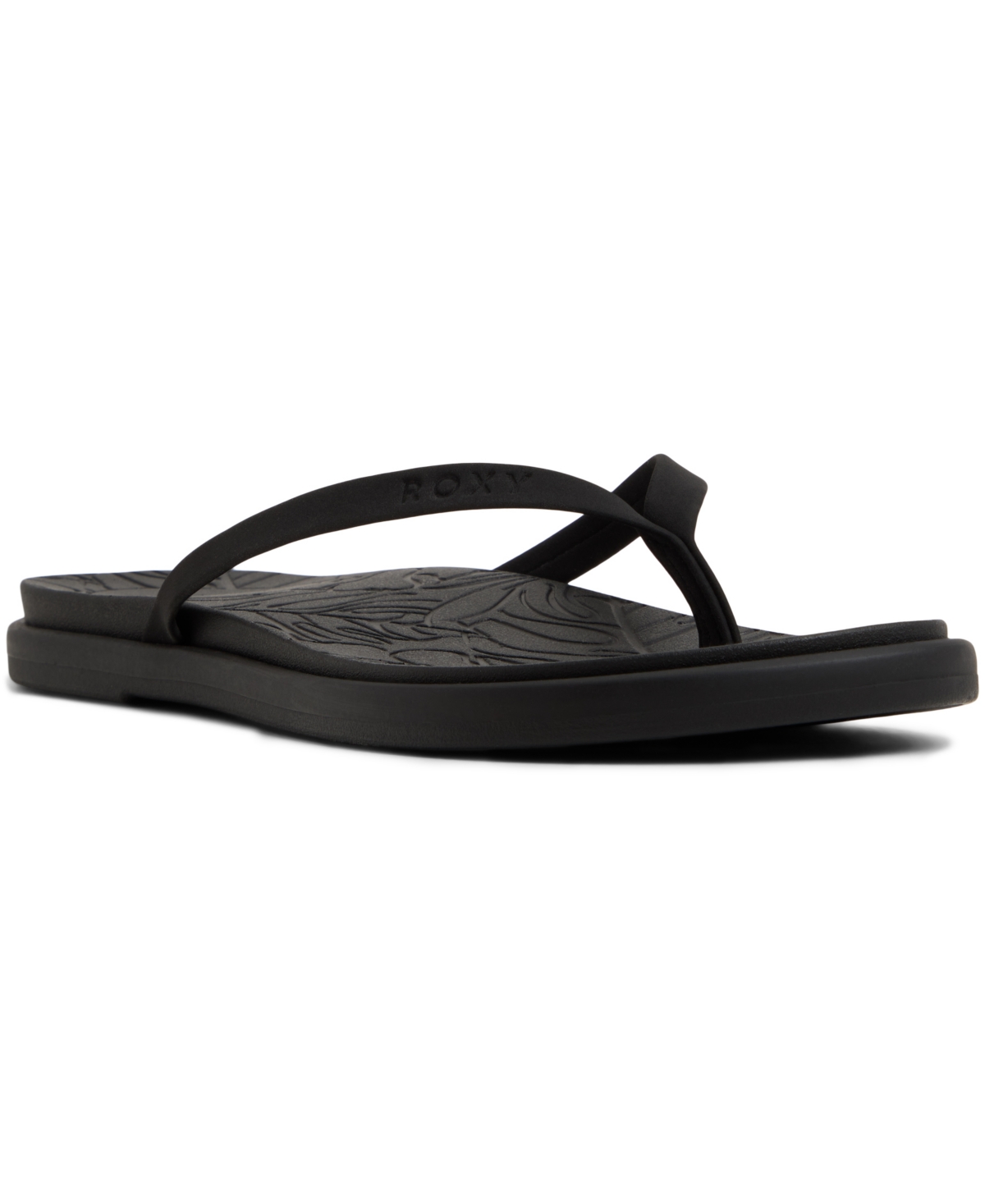 Click here for Roxy Womens Calabasas Round Toe Flat Sandals - Bla... prices