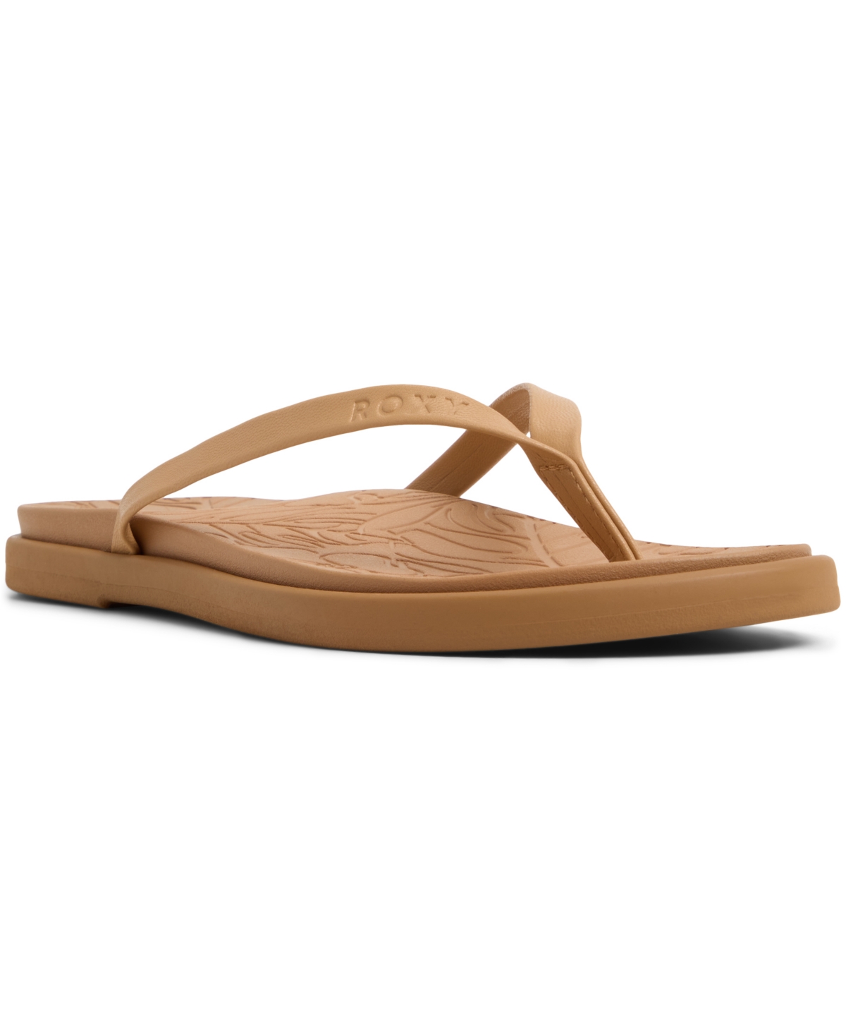Click here for Roxy Womens Calabasas Round Toe Flat Sandals - Tan prices
