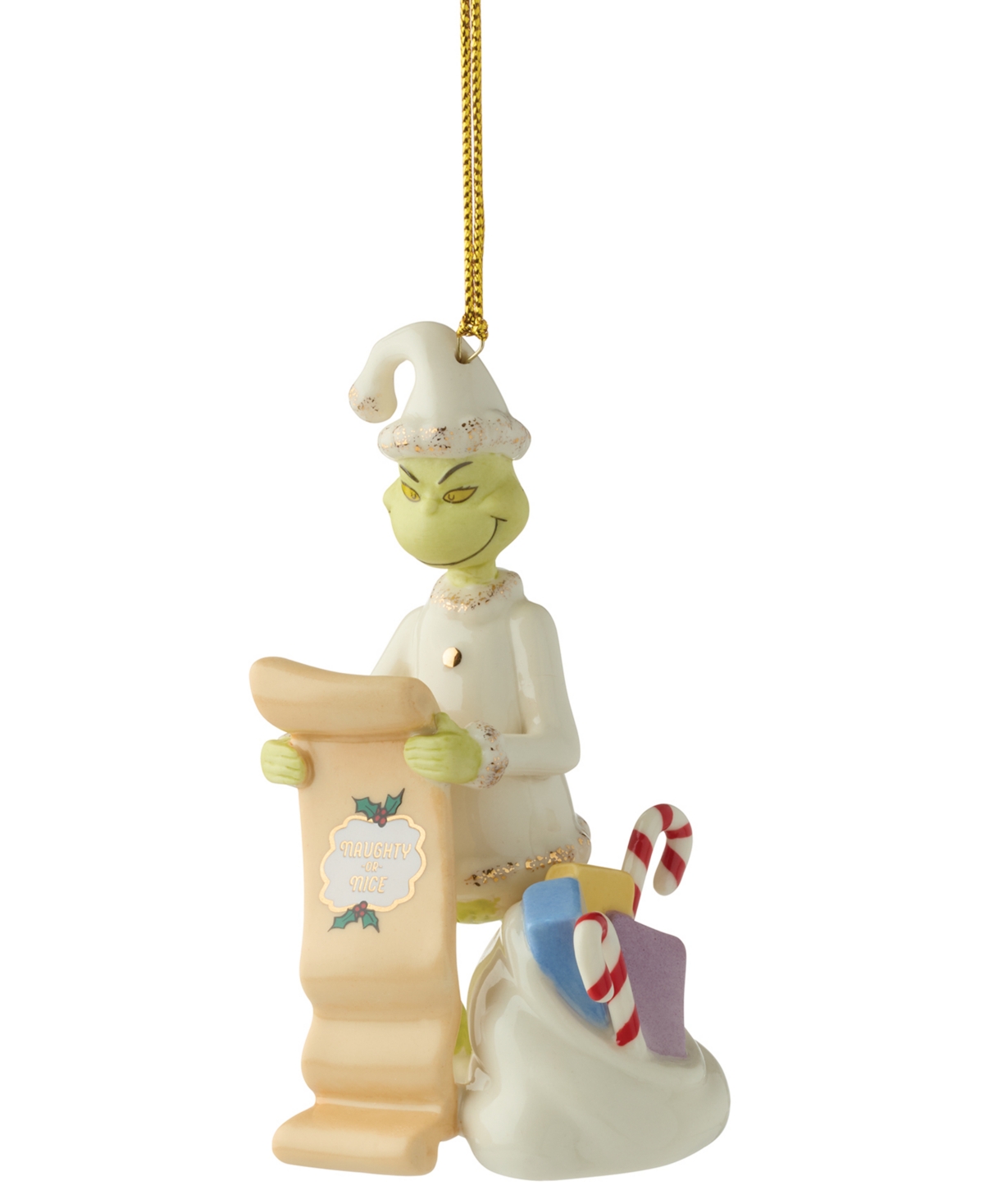 Click here for Lenox The Grinch List Holiday Ornament - Ivory prices