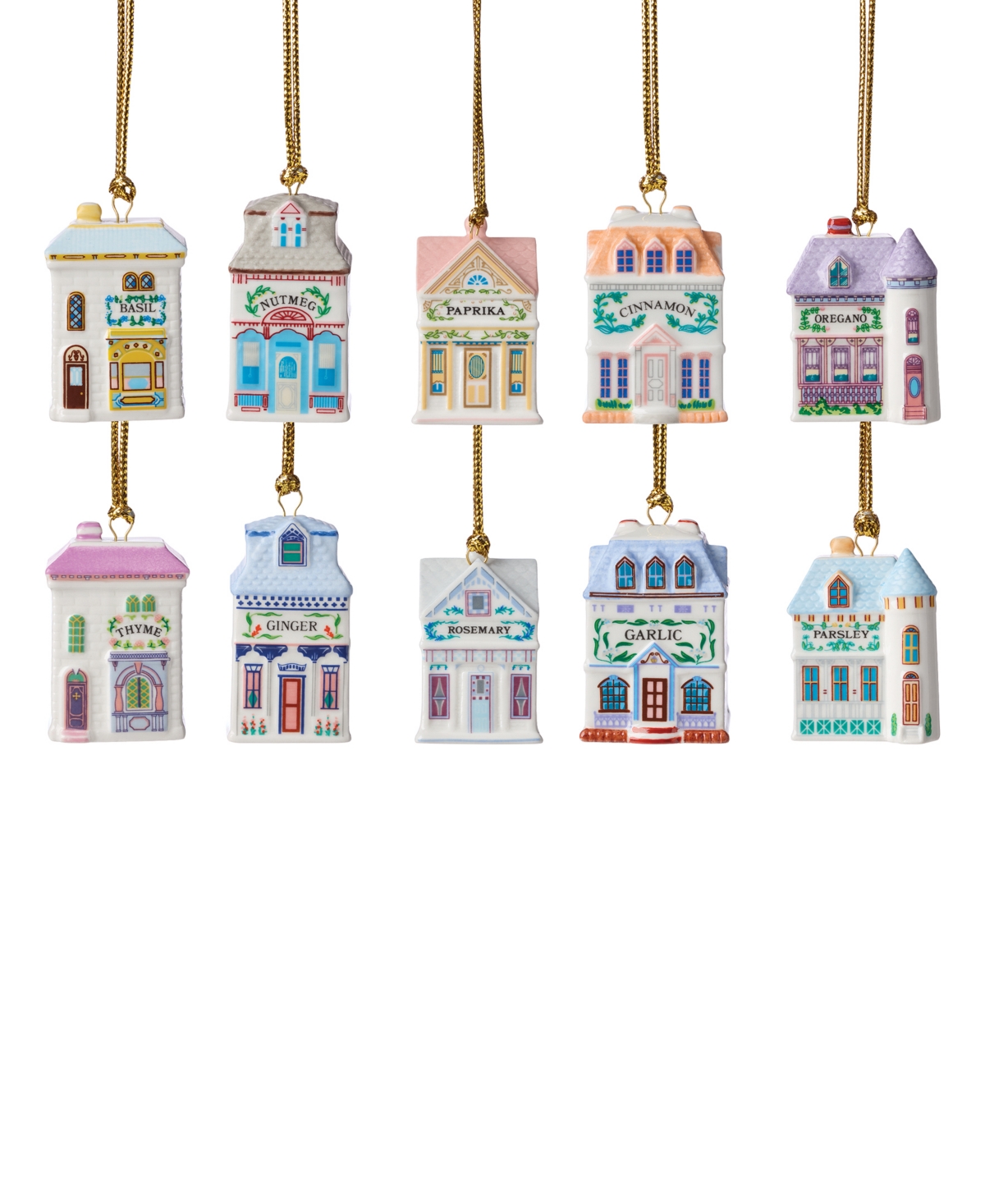 Click here for New For 2025! Lenox Spice Village Ornaments  Set o... prices