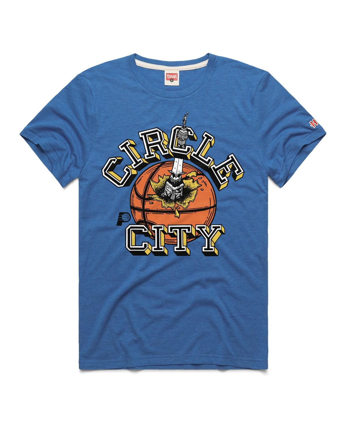 Click here for Homage Mens and Womens Royal Indiana Pacers Circle... prices