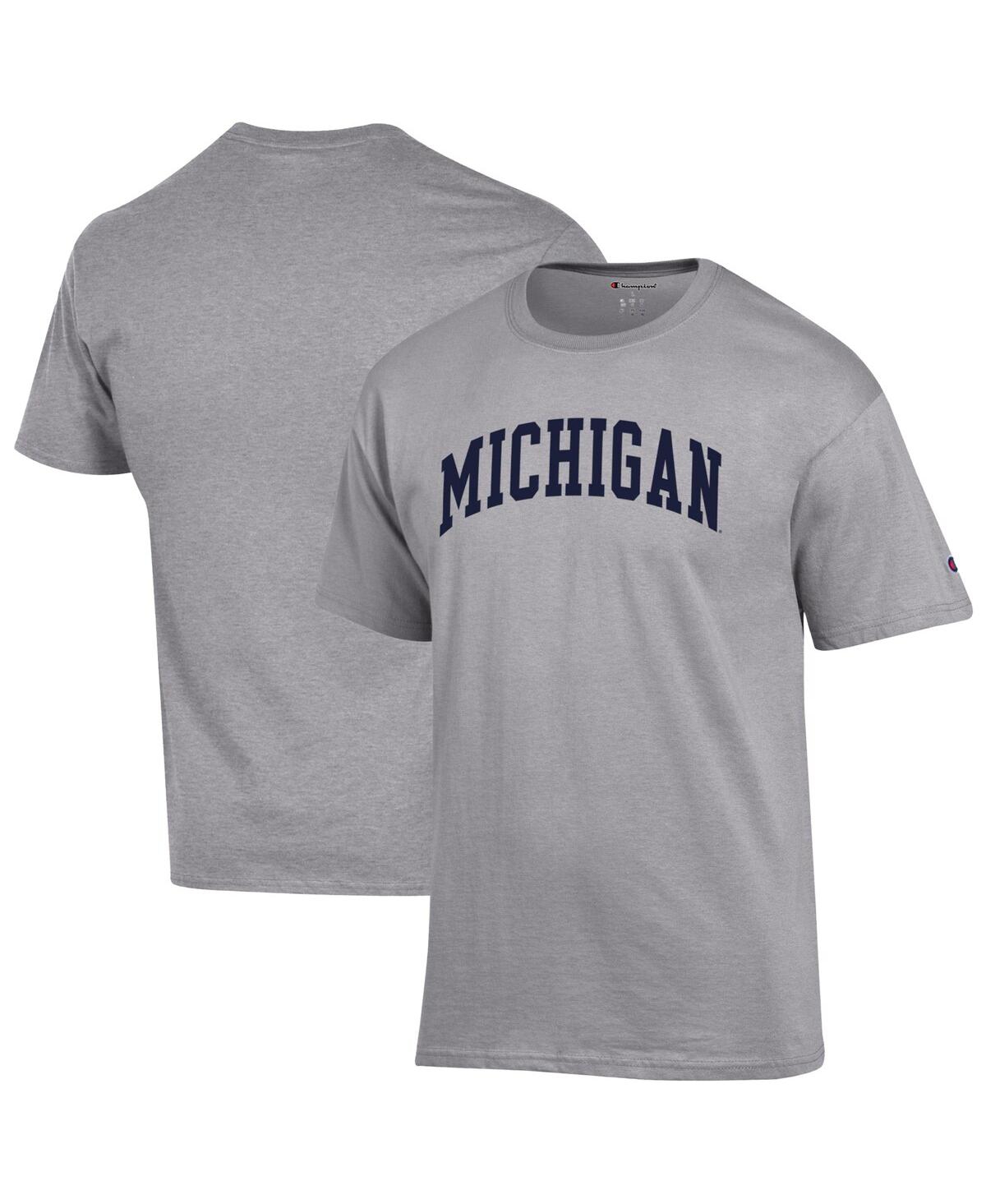 Click here for Champion Mens Heather Gray Michigan Wolverines Bas... prices