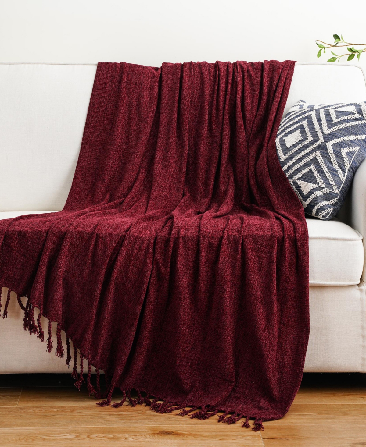 Click here for Battilo Lifestyle Chenille Throw with Fringe Tasse... prices