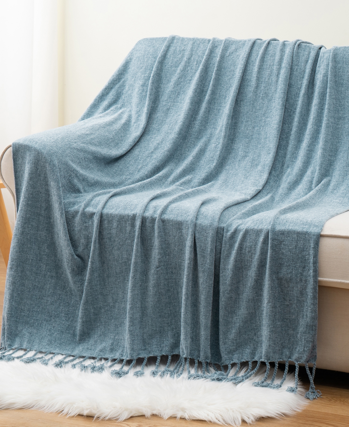 Click here for Battilo Lifestyle Chenille Throw with Fringe Tasse... prices