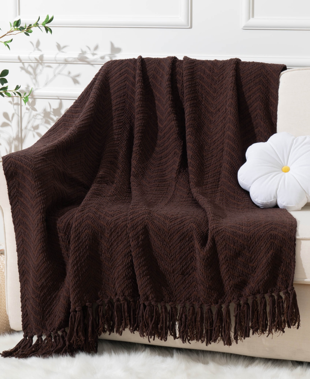 Click here for Battilo Herringbone Chenille Knit Throw  60x 80 -... prices