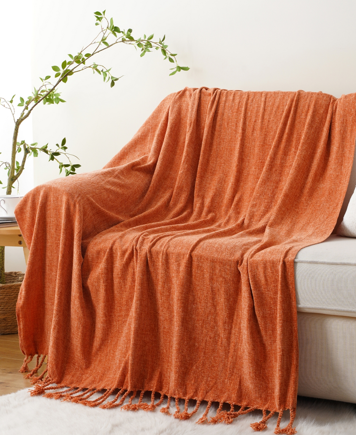 Click here for Battilo Lifestyle Chenille Throw with Fringe Tasse... prices