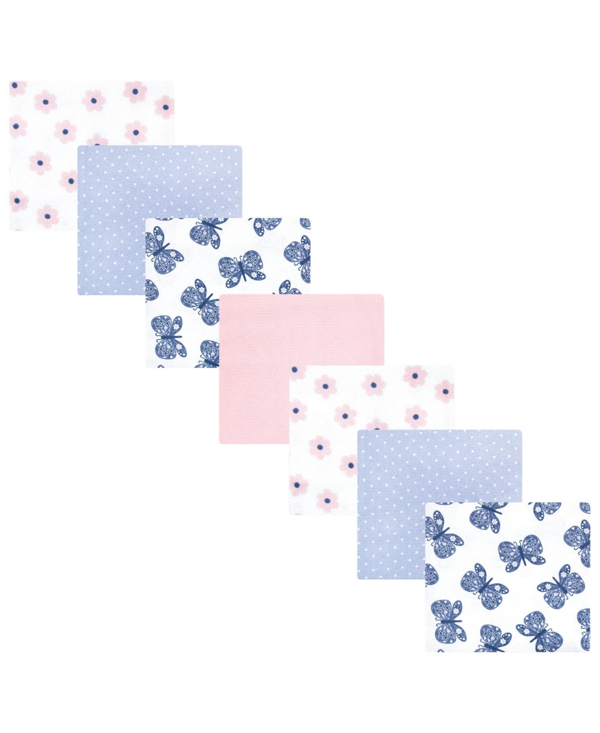 Click here for Hudson Baby Girls 7pk Cotton Flannel Receiving Bla... prices