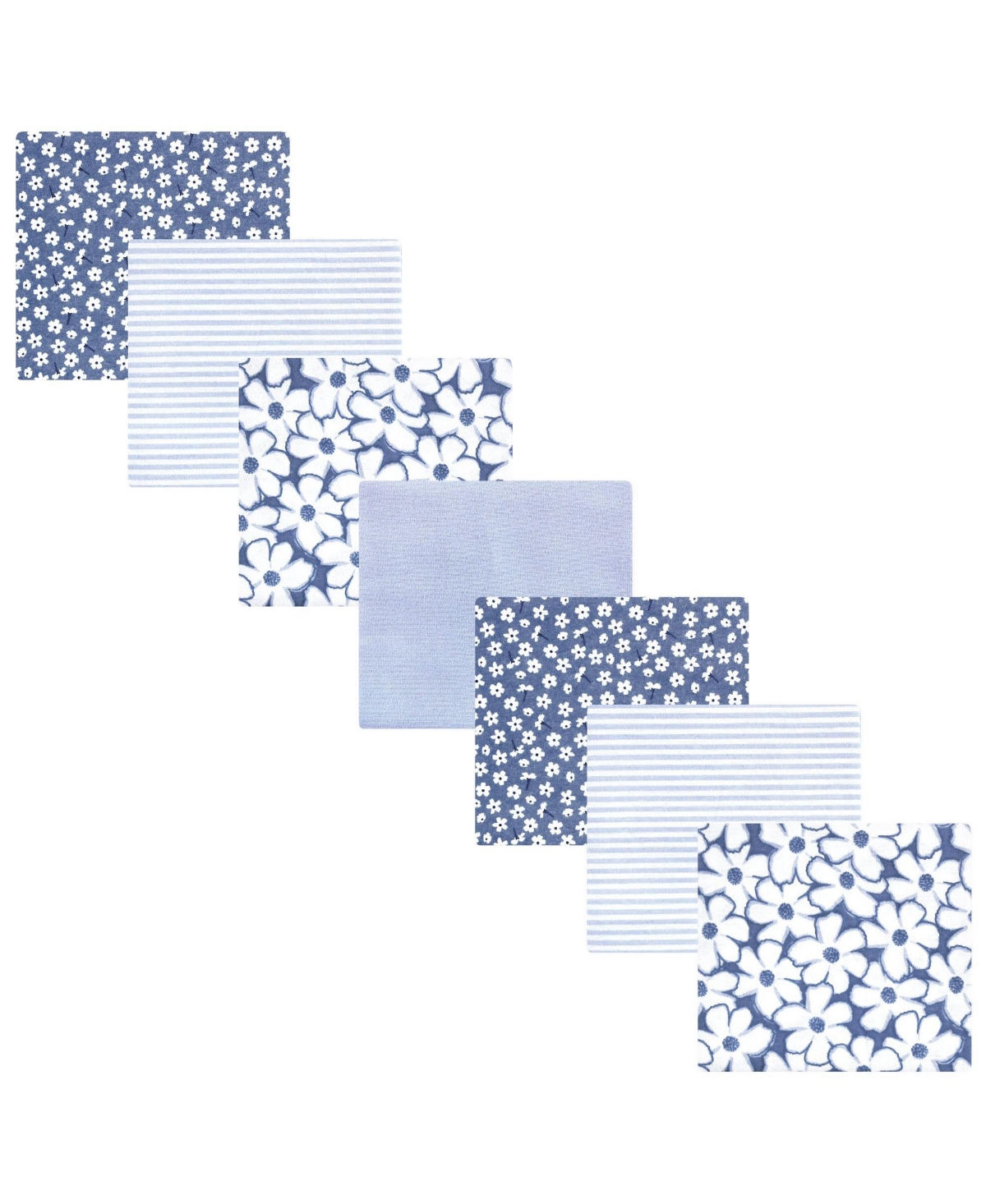 Click here for Hudson Baby Girls 7pk Cotton Flannel Receiving Bla... prices