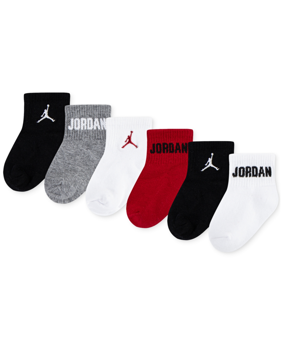 Click here for Jordan Baby Everyday Socks  6 Pack - Gym Red prices