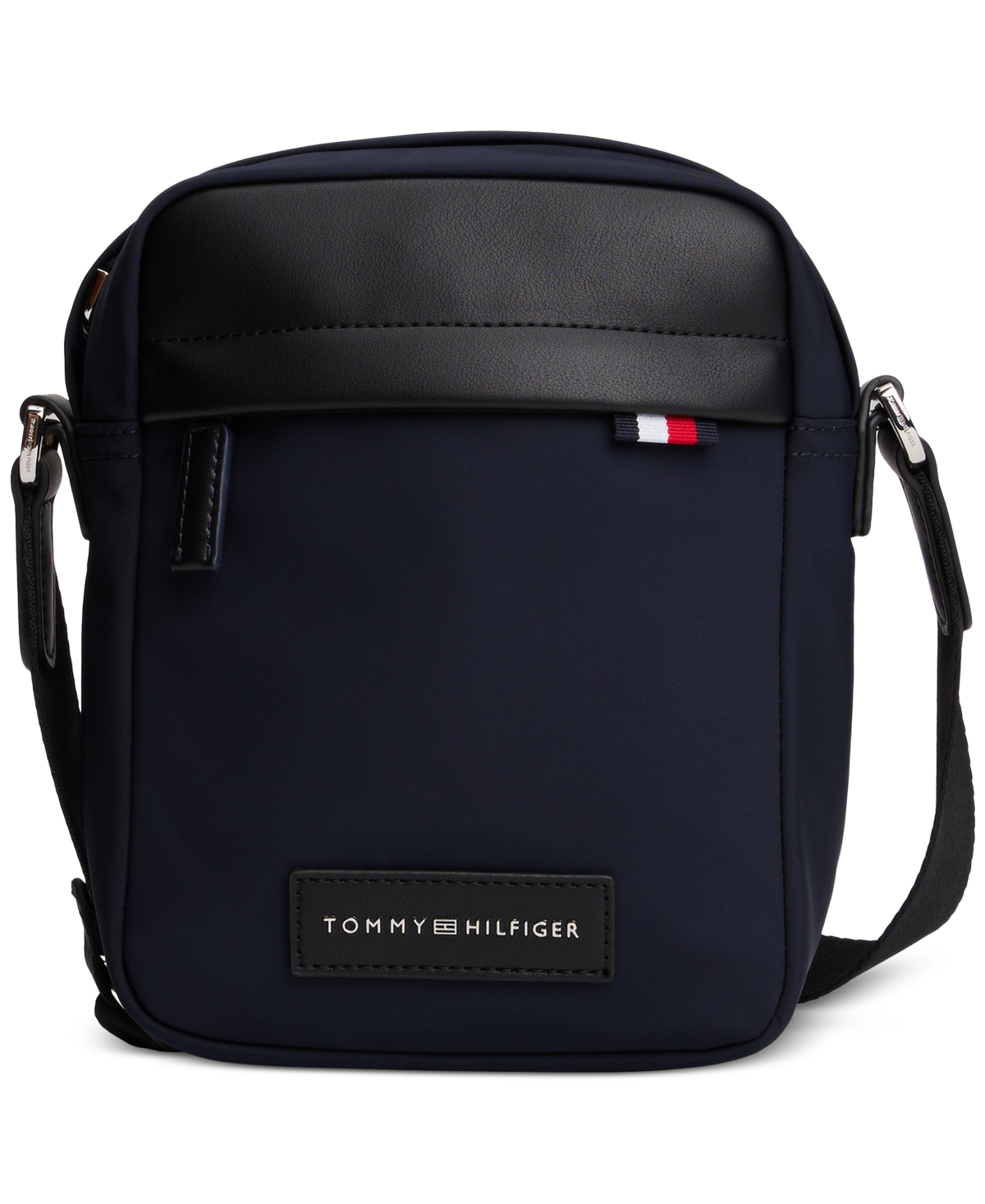 Click here for Tommy Hilfiger Mens Logo Mini Reporter Bag - Navy prices